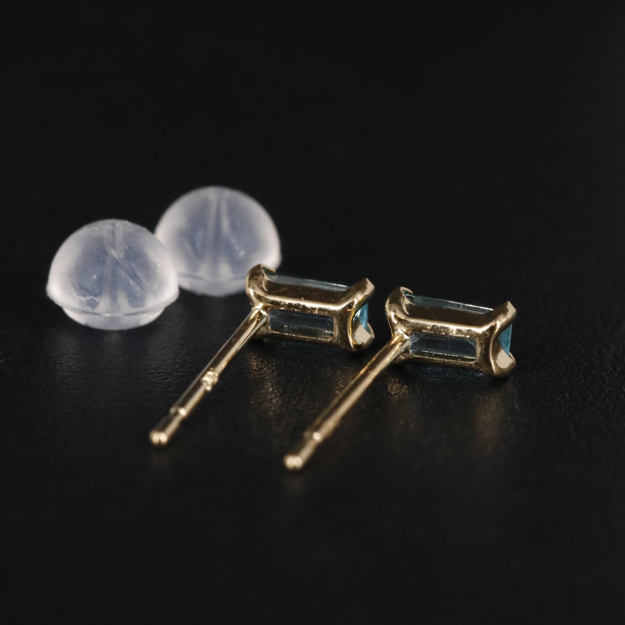 18K Paraiba Apatite Stud Earrings | EBTH