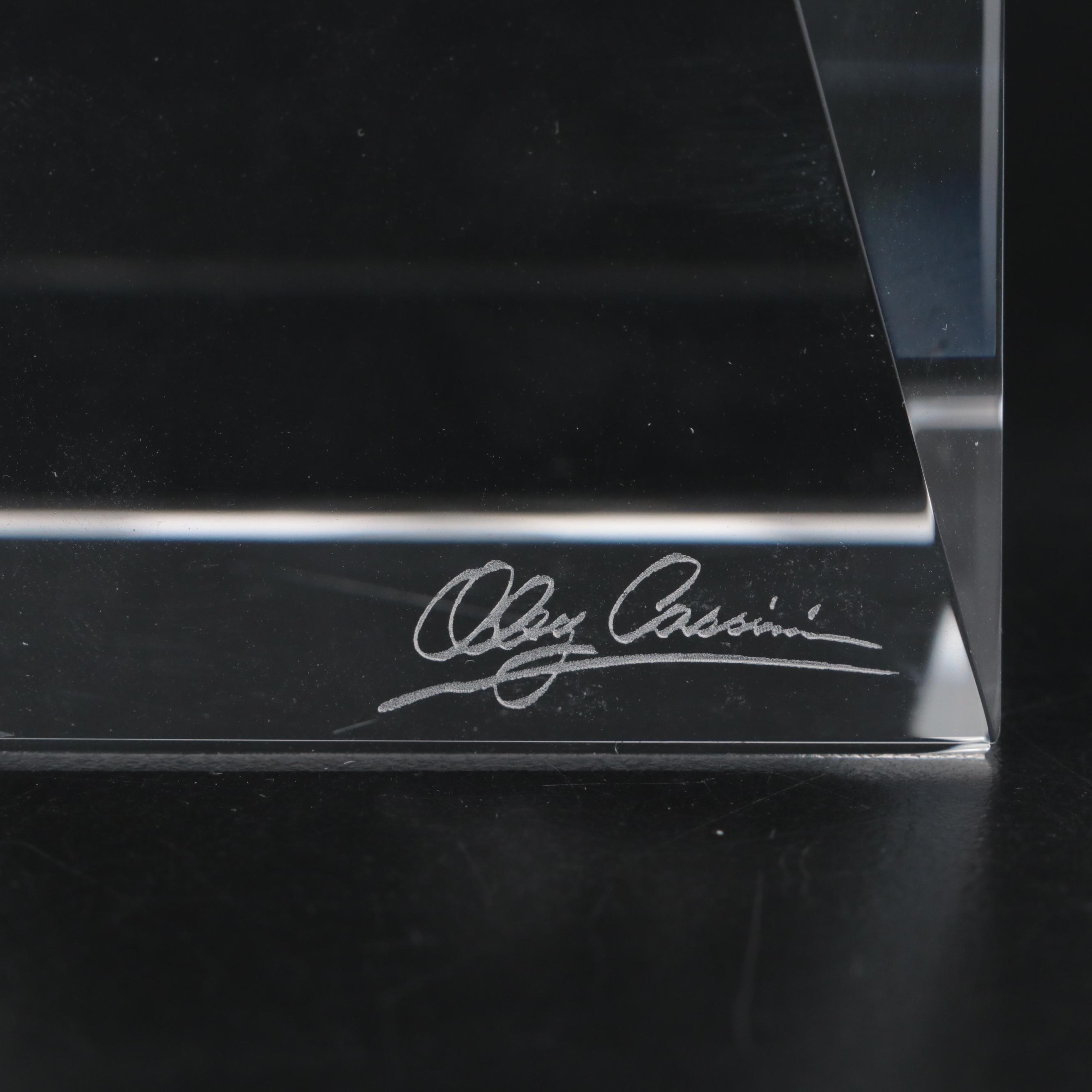 Oleg Cassini "Brigitte" Crystal Candleholders and Other Frosted Glass ...