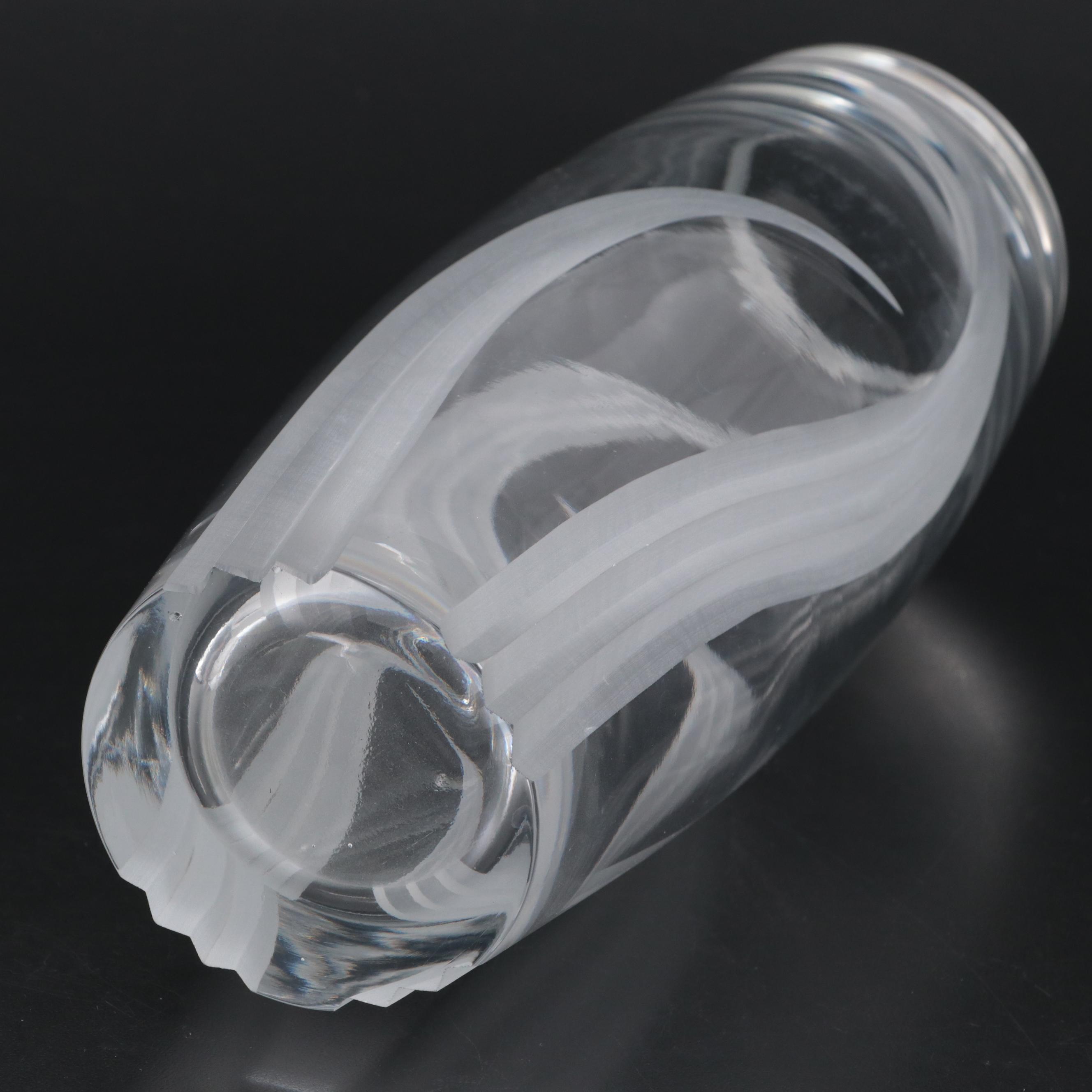 Oleg Cassini "Brigitte" Crystal Candleholders and Other Frosted Glass ...