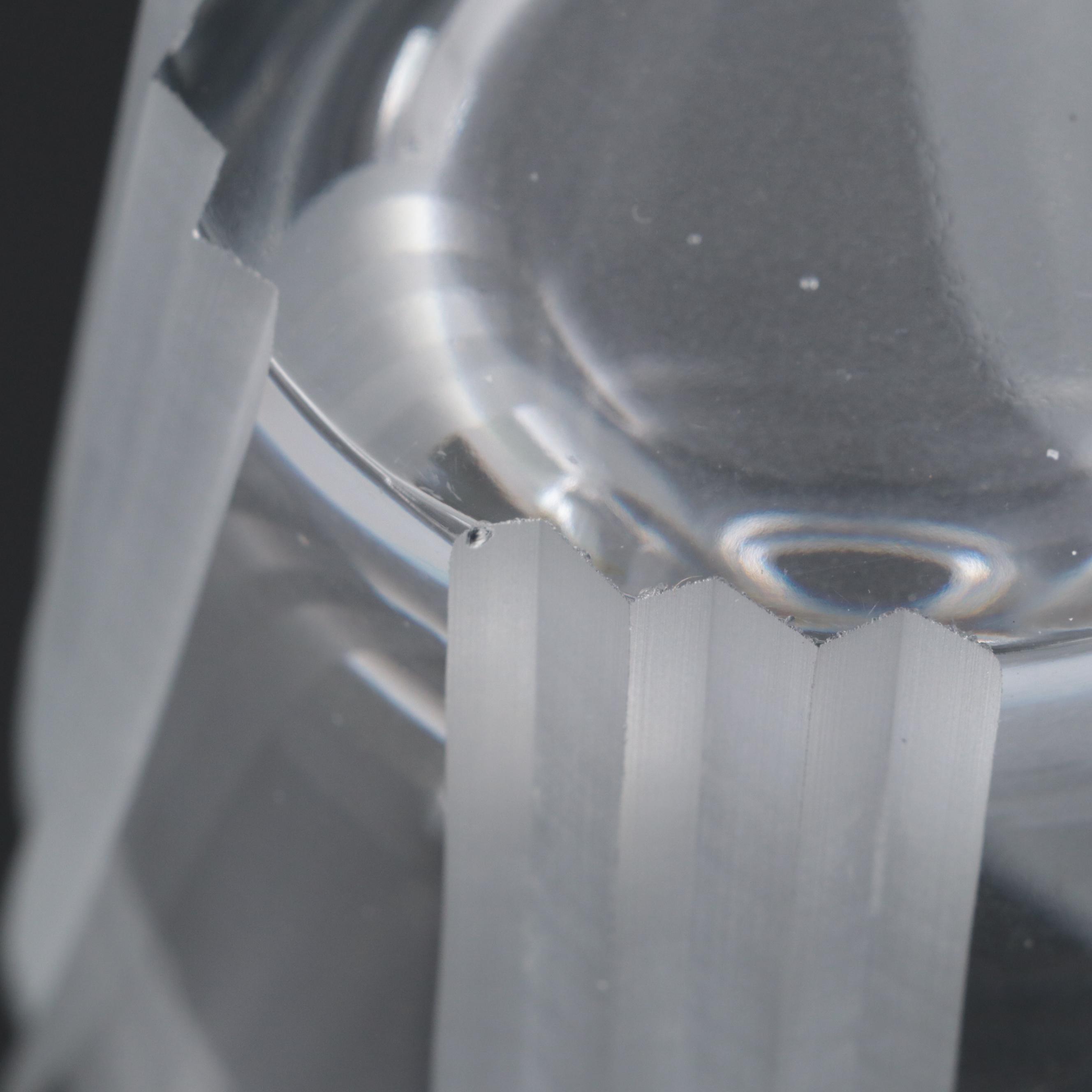 Oleg Cassini "Brigitte" Crystal Candleholders and Other Frosted Glass ...