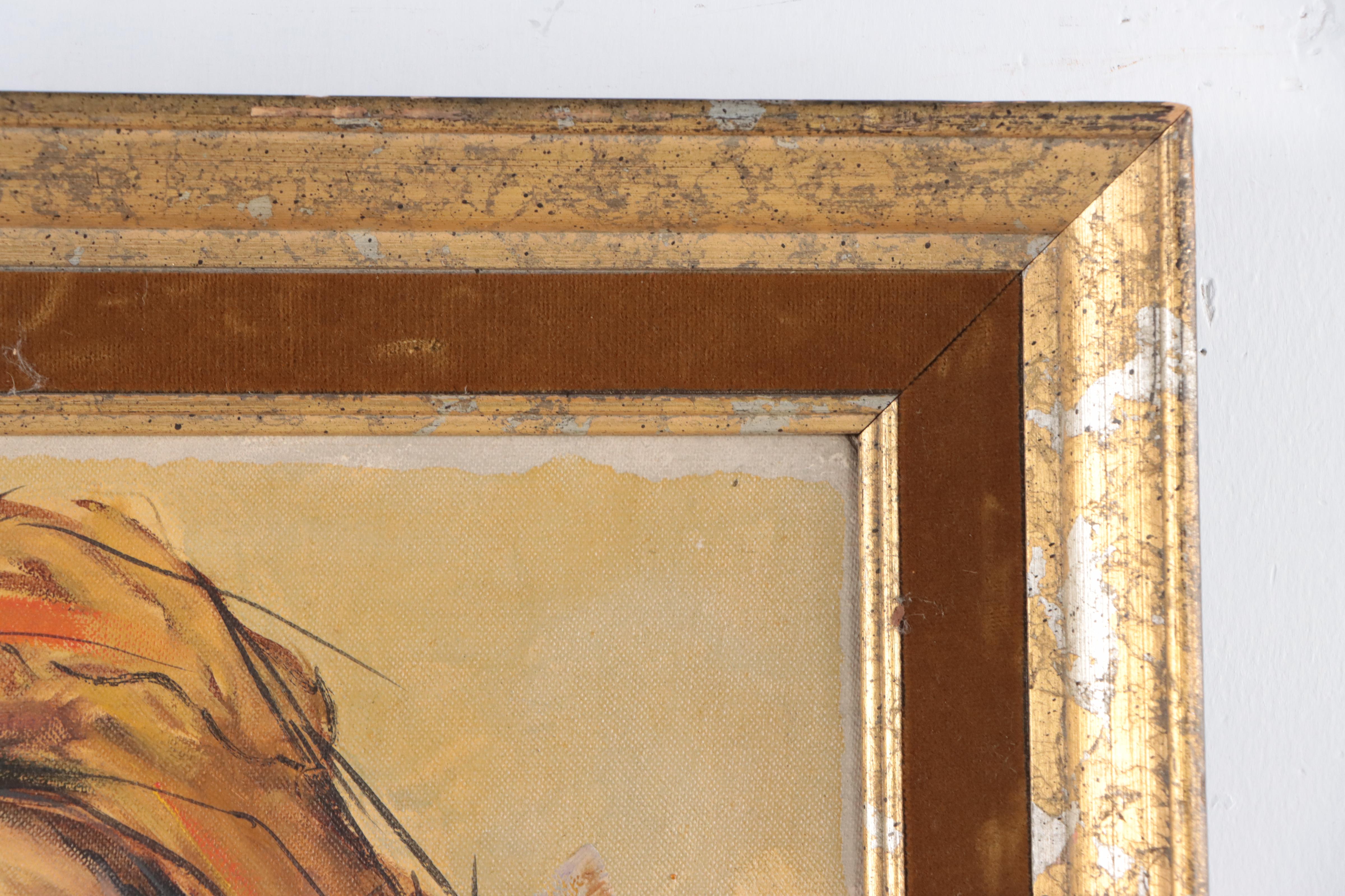 Louis Spiegel Double Clown Portrait Oil Painting | EBTH