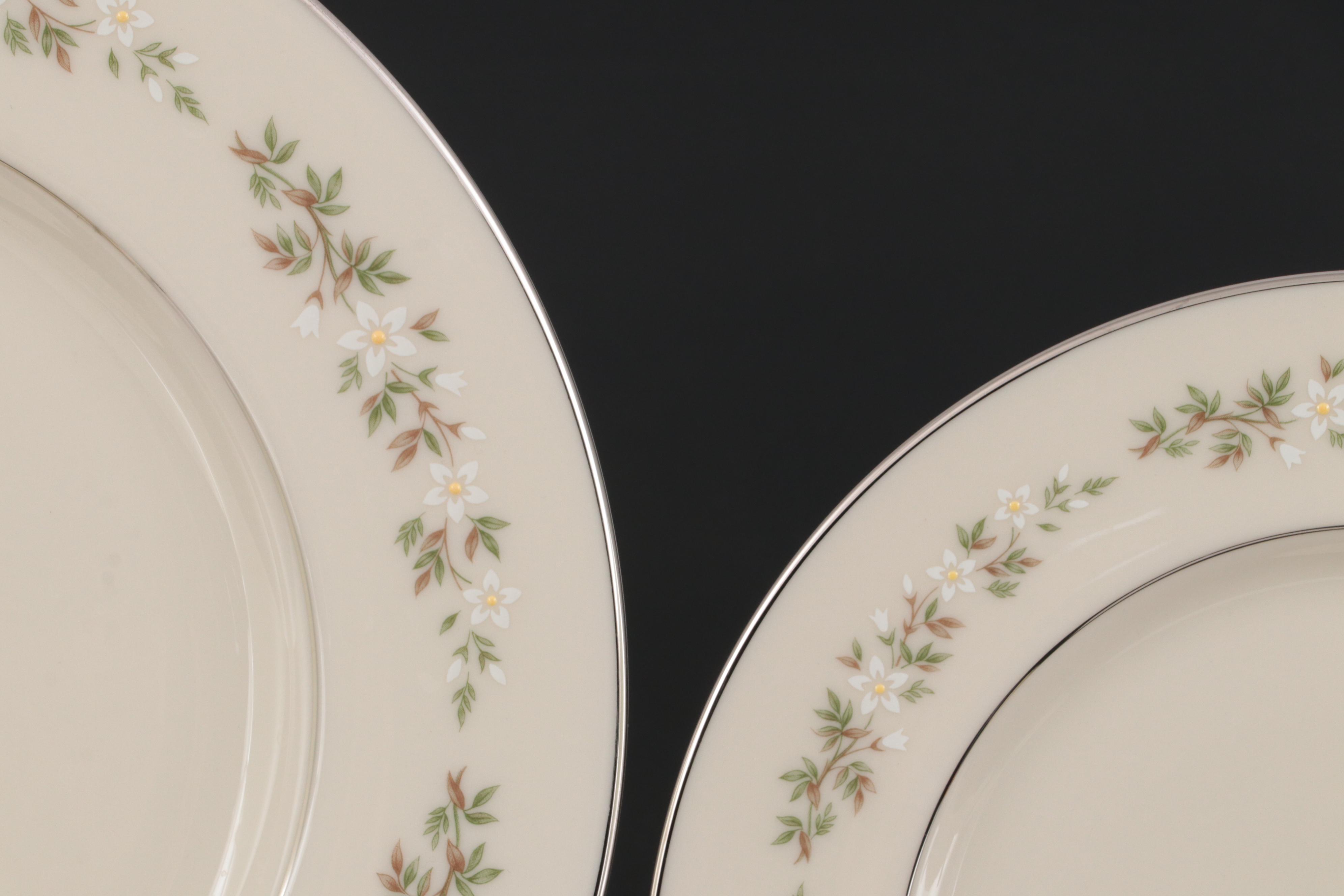 Lenox "Brookdale" Porcelain Dinnerware and "Greenbrier" Relish Dish | EBTH