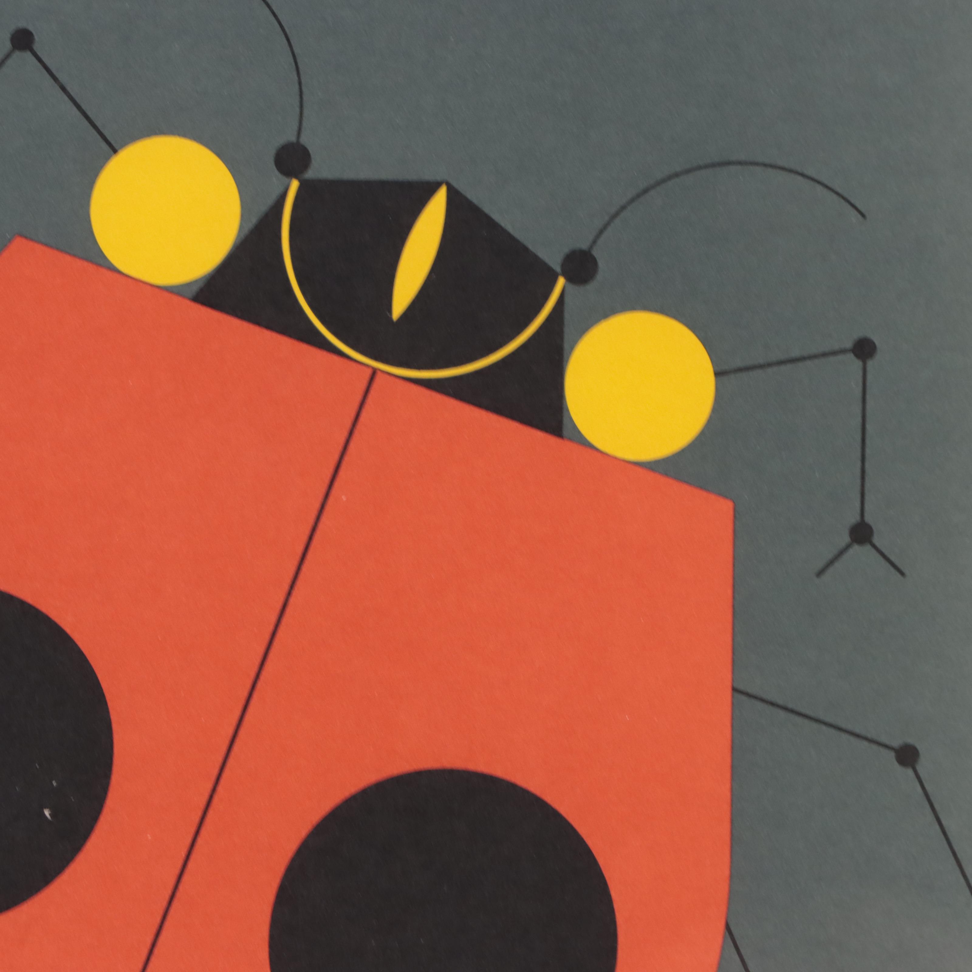 Charley Harper Color Lithograph "Ladybug," Late 20th Century | EBTH