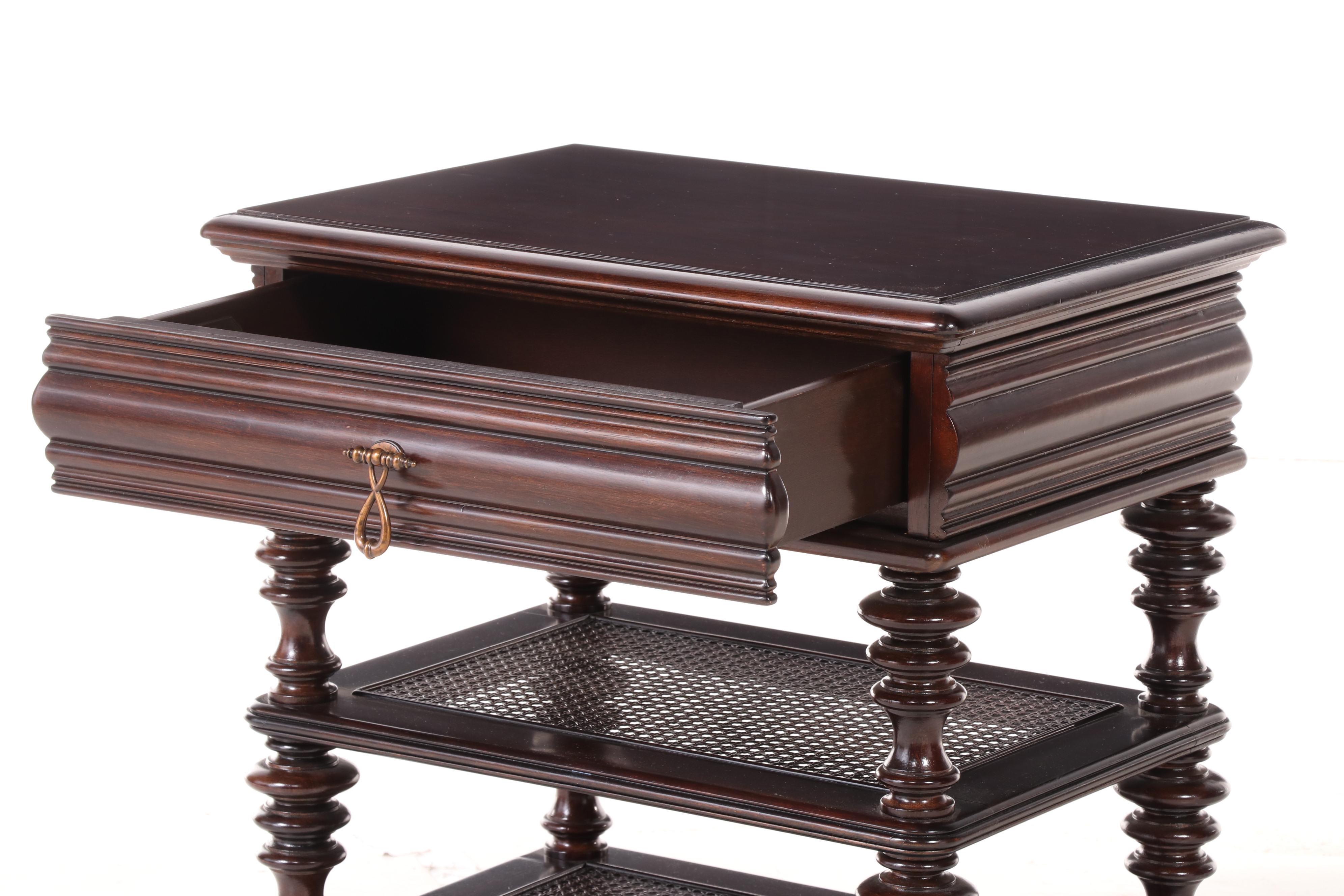 Tommy Bahama Single-Drawer Chest with Caned Shelving | EBTH