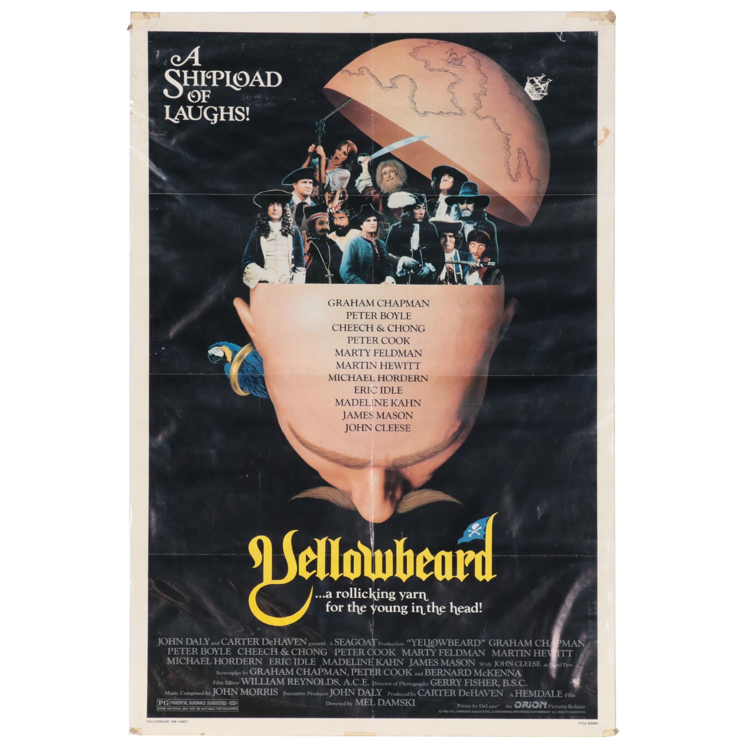 "Yellowbeard" One Sheet Film Poster, 1983 | EBTH