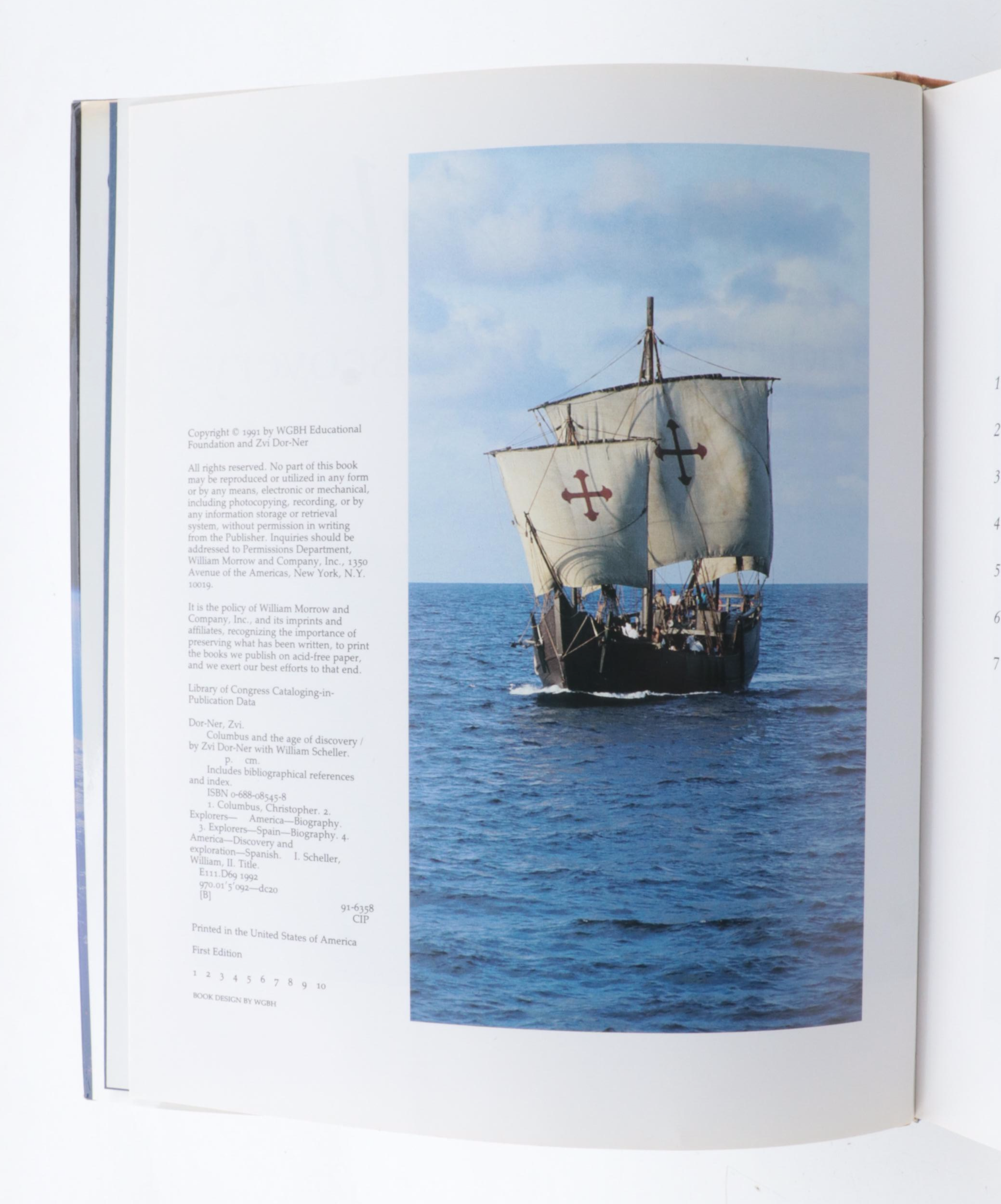 First Edition "Columbus and the Age of Discovery" by Zvi Dor-Ner and ...
