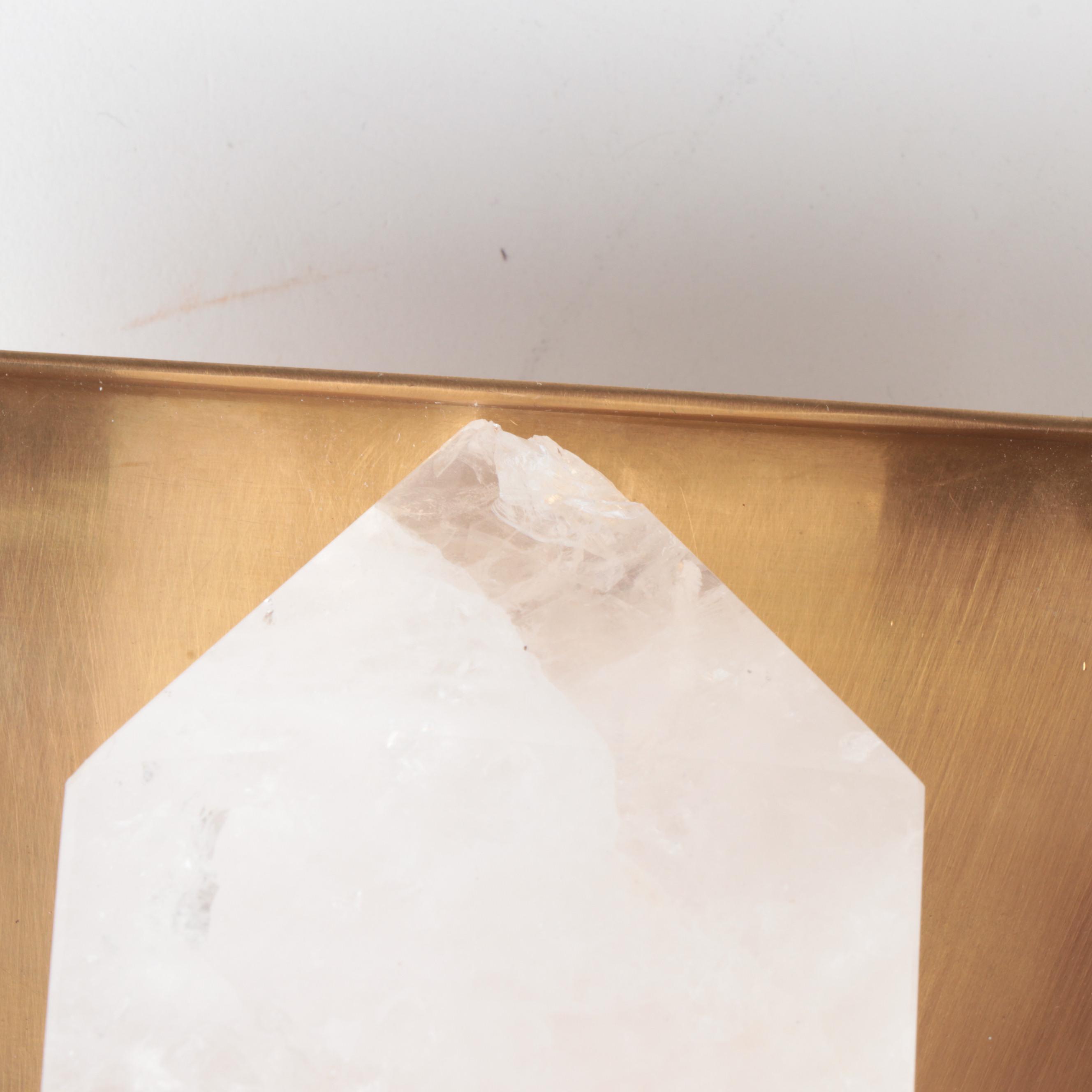 Kelly Wearstler "Halcyon" Rectangle Wall Sconces with Quartz Shades | EBTH