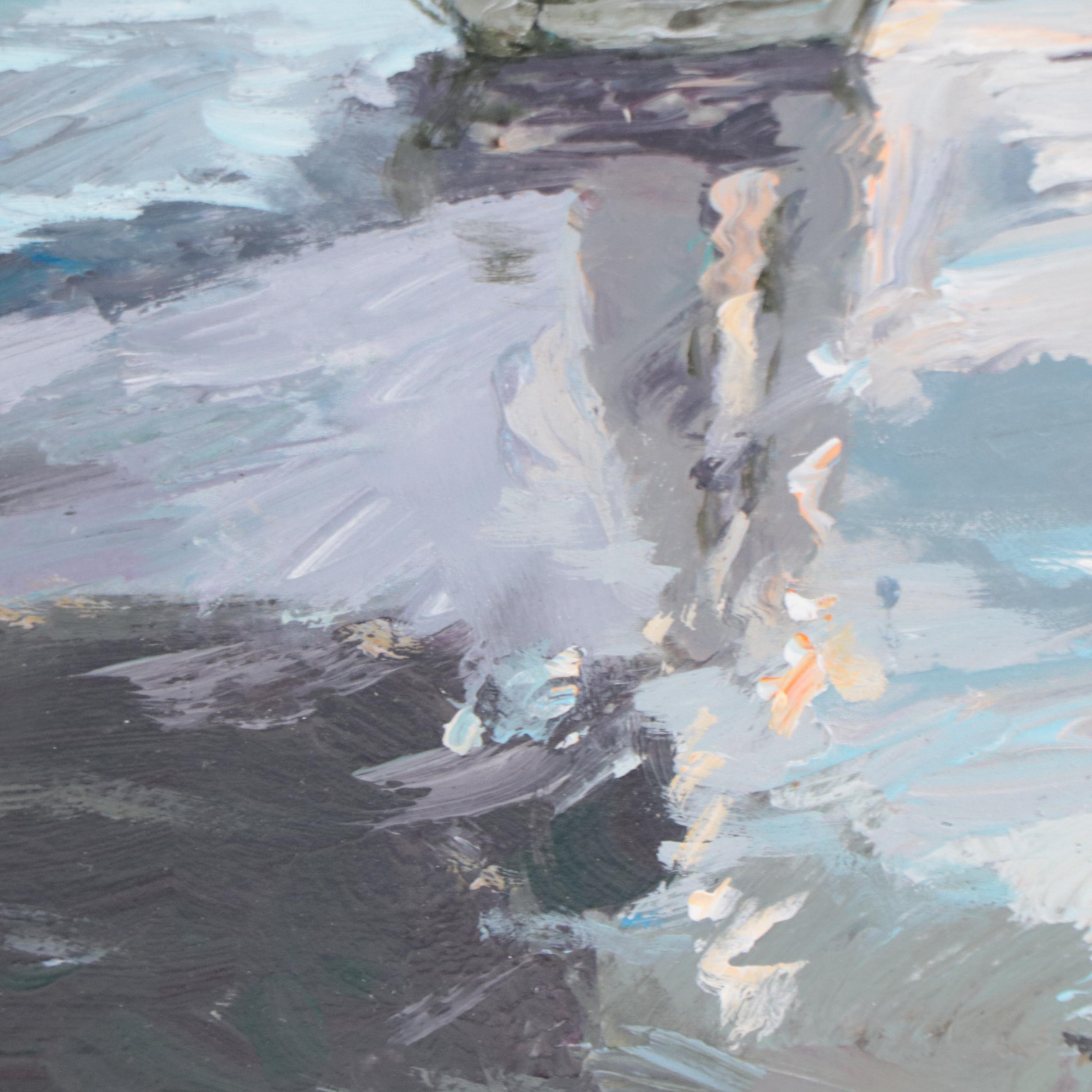 Agnes Rey Oil Painting "Sailboat," 2018 | EBTH