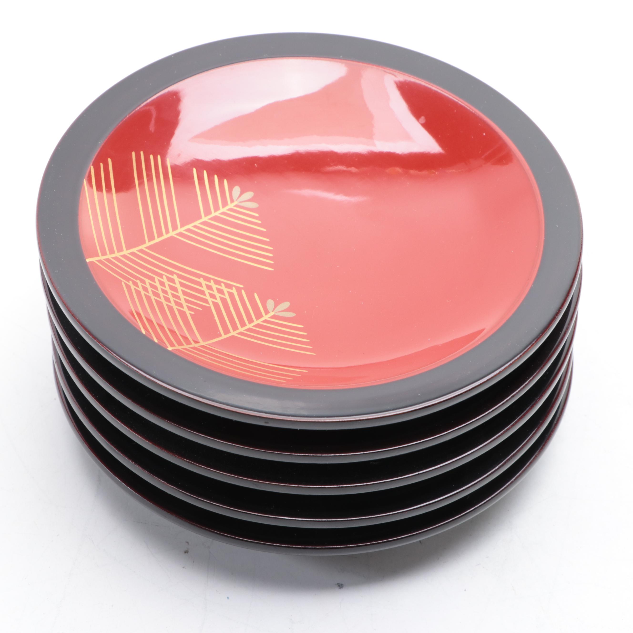 Japanese Hand-Painted Lacquerware Plates, Bento Boxes and Other ...