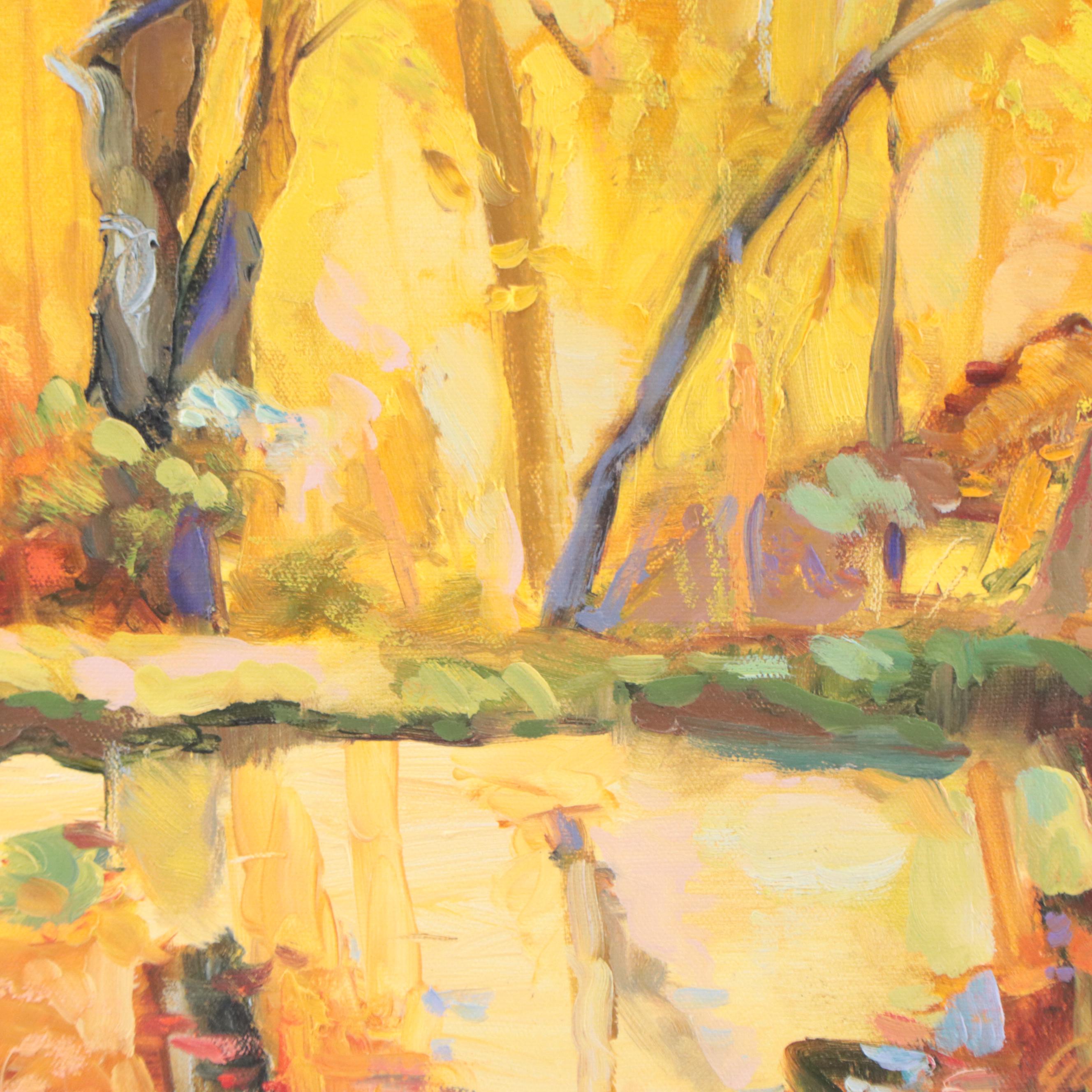 Gail "Gaia" Morrison Landscape Oil Painting "Camargo Colors" | EBTH