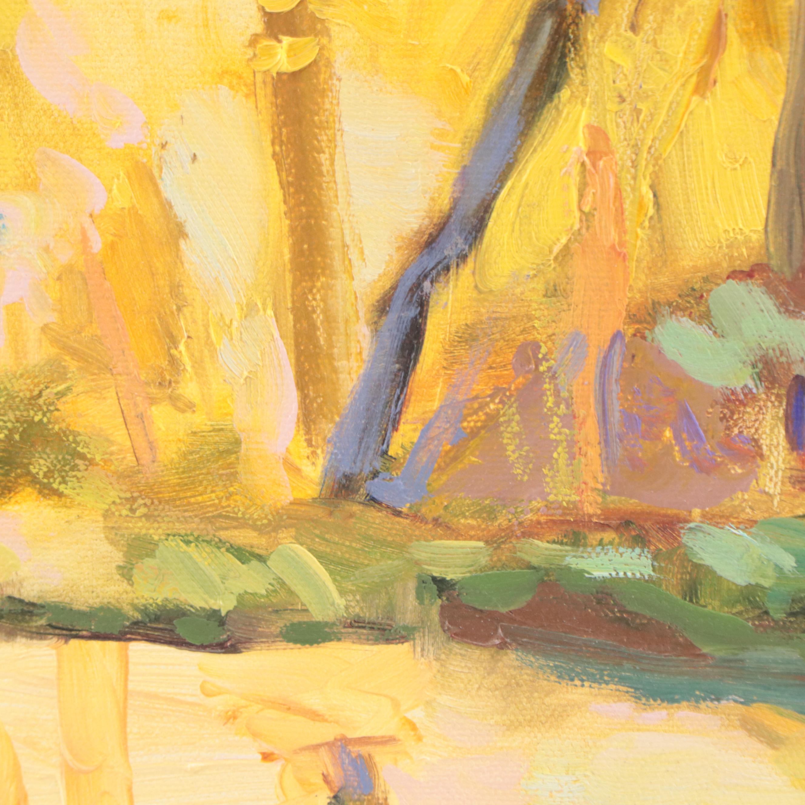 Gail "Gaia" Morrison Landscape Oil Painting "Camargo Colors" | EBTH