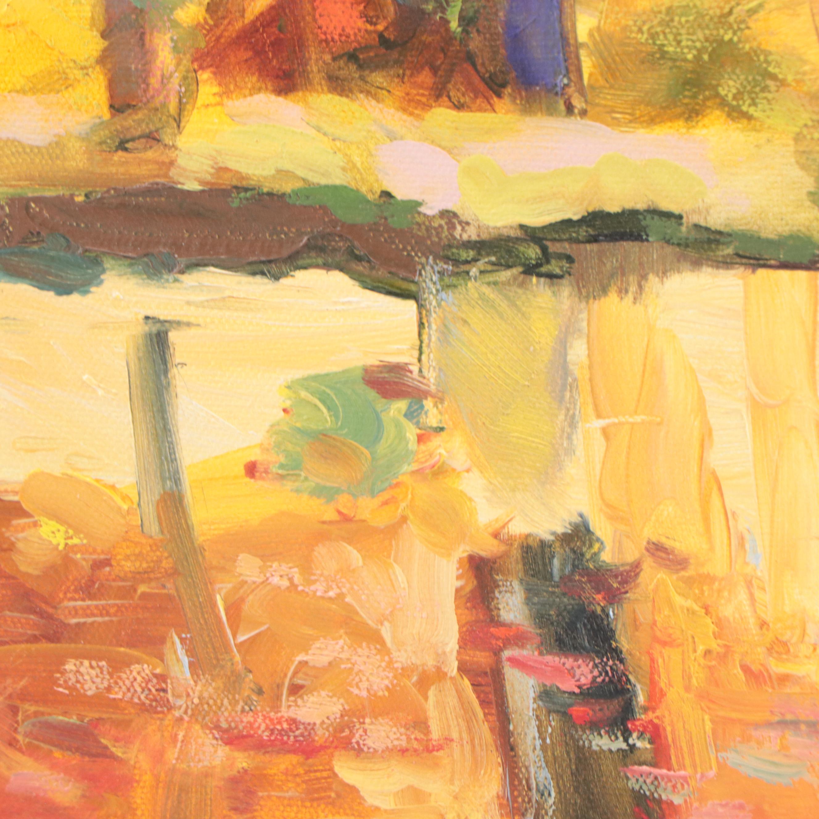 Gail "Gaia" Morrison Landscape Oil Painting "Camargo Colors" | EBTH