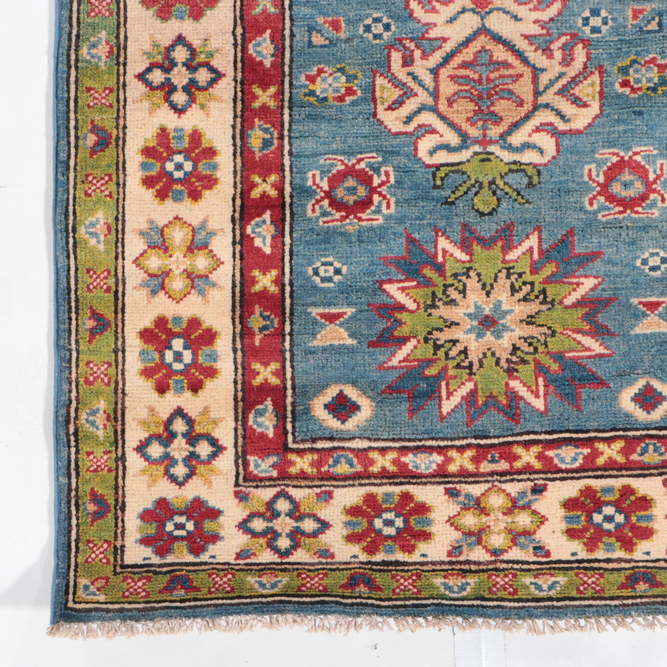 2'9 x 9'10 Hand-Knotted Pakistani Kazak-Style Carpet Runner | EBTH