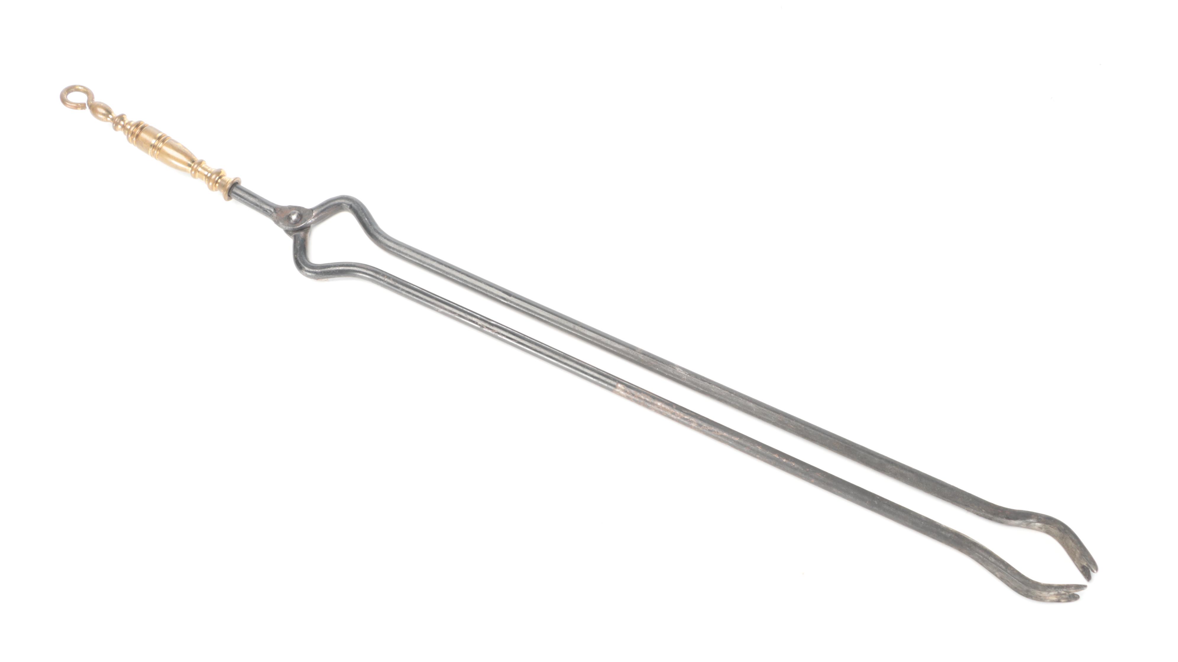 Federal Style Brass Buckets with Bail Handles and Fire Tongs | EBTH