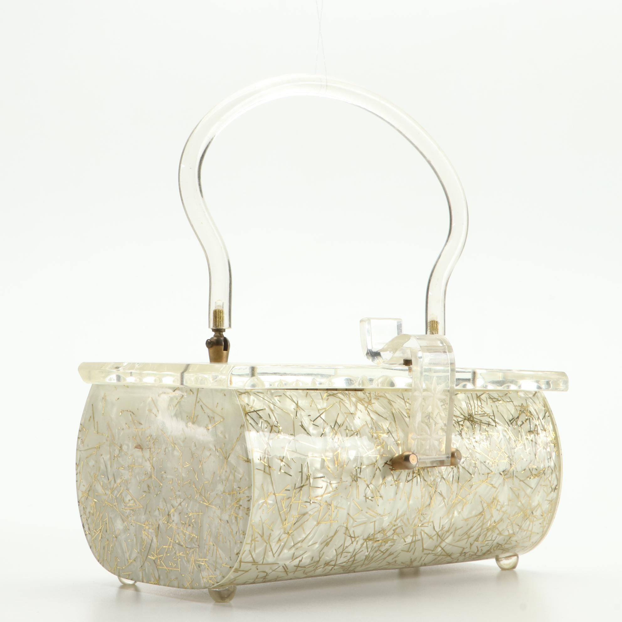 Charles S. Kahn Lucite Box Purse, Mid-20th Century | EBTH