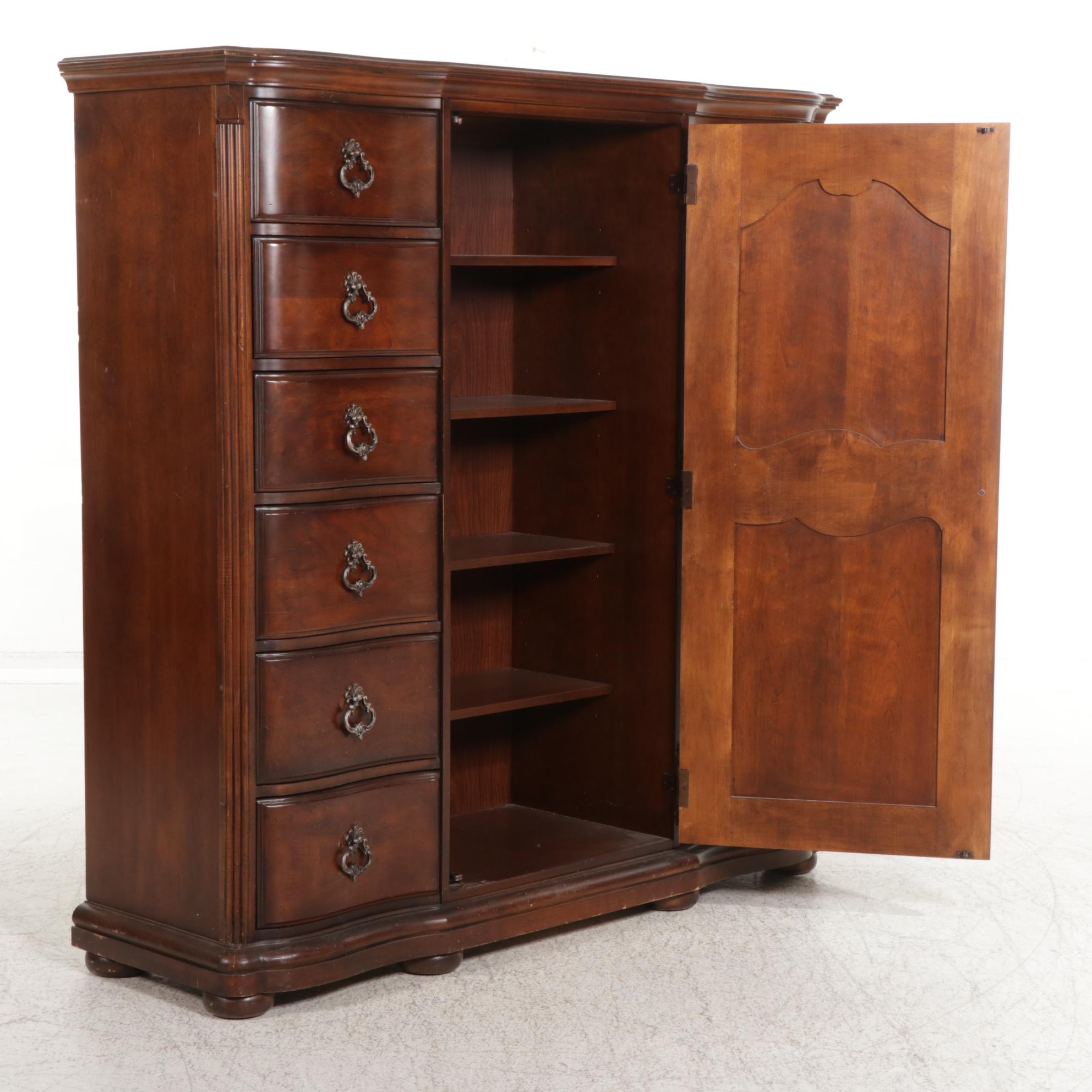 Bernhardt Baroque Style Wardrobe with Twelve Drawers | EBTH