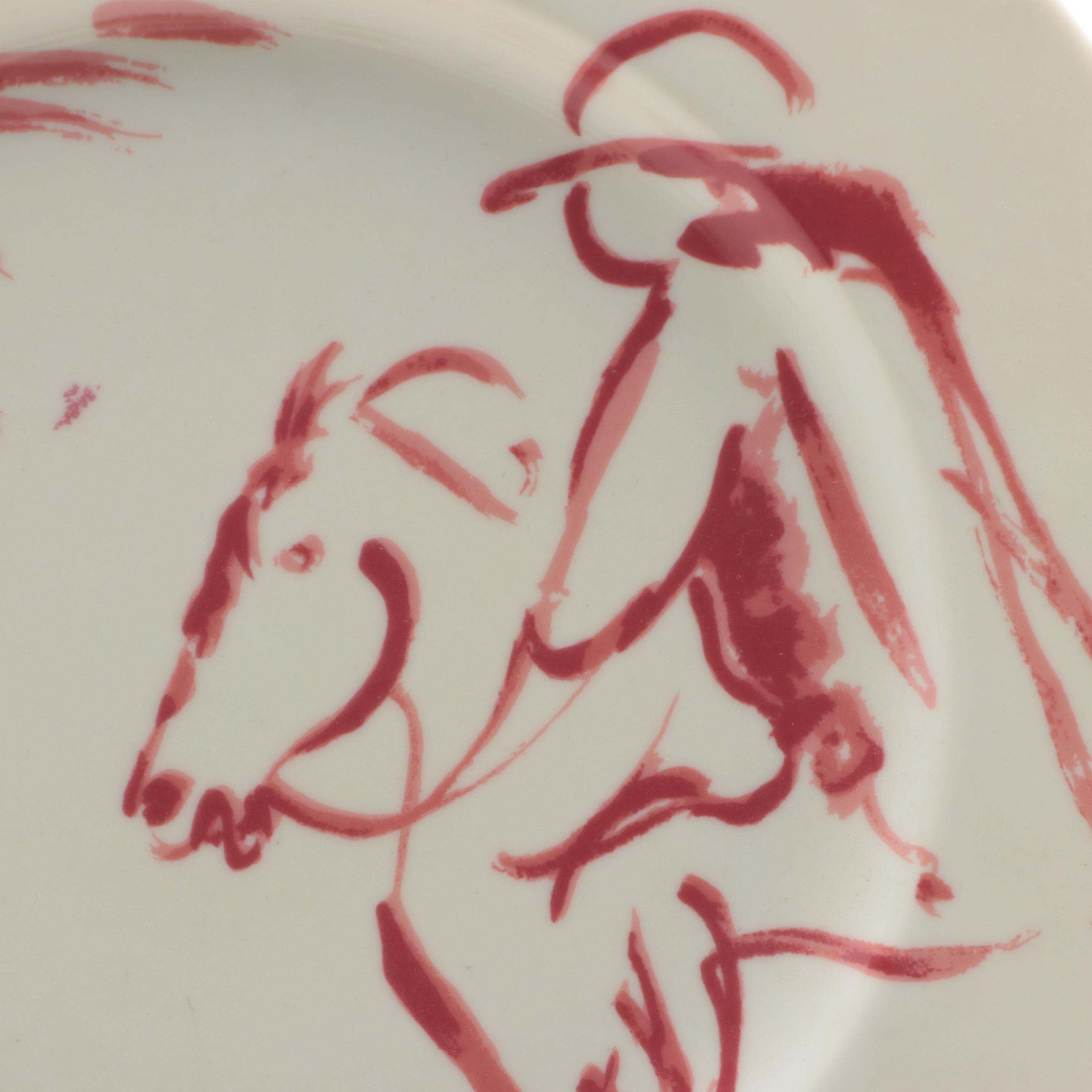 Pierre Frey Limoges Porcelain Dinner Plates | EBTH