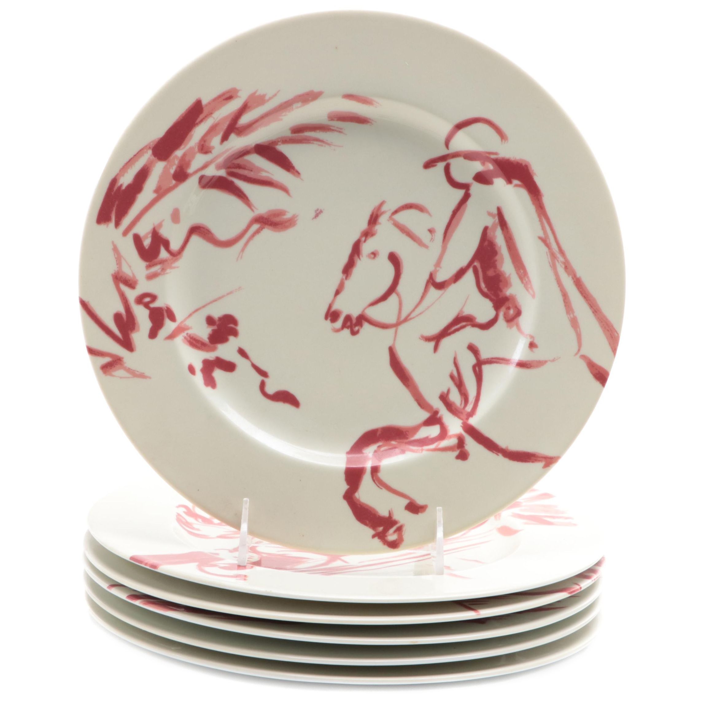 Pierre Frey Limoges Porcelain Dinner Plates | EBTH
