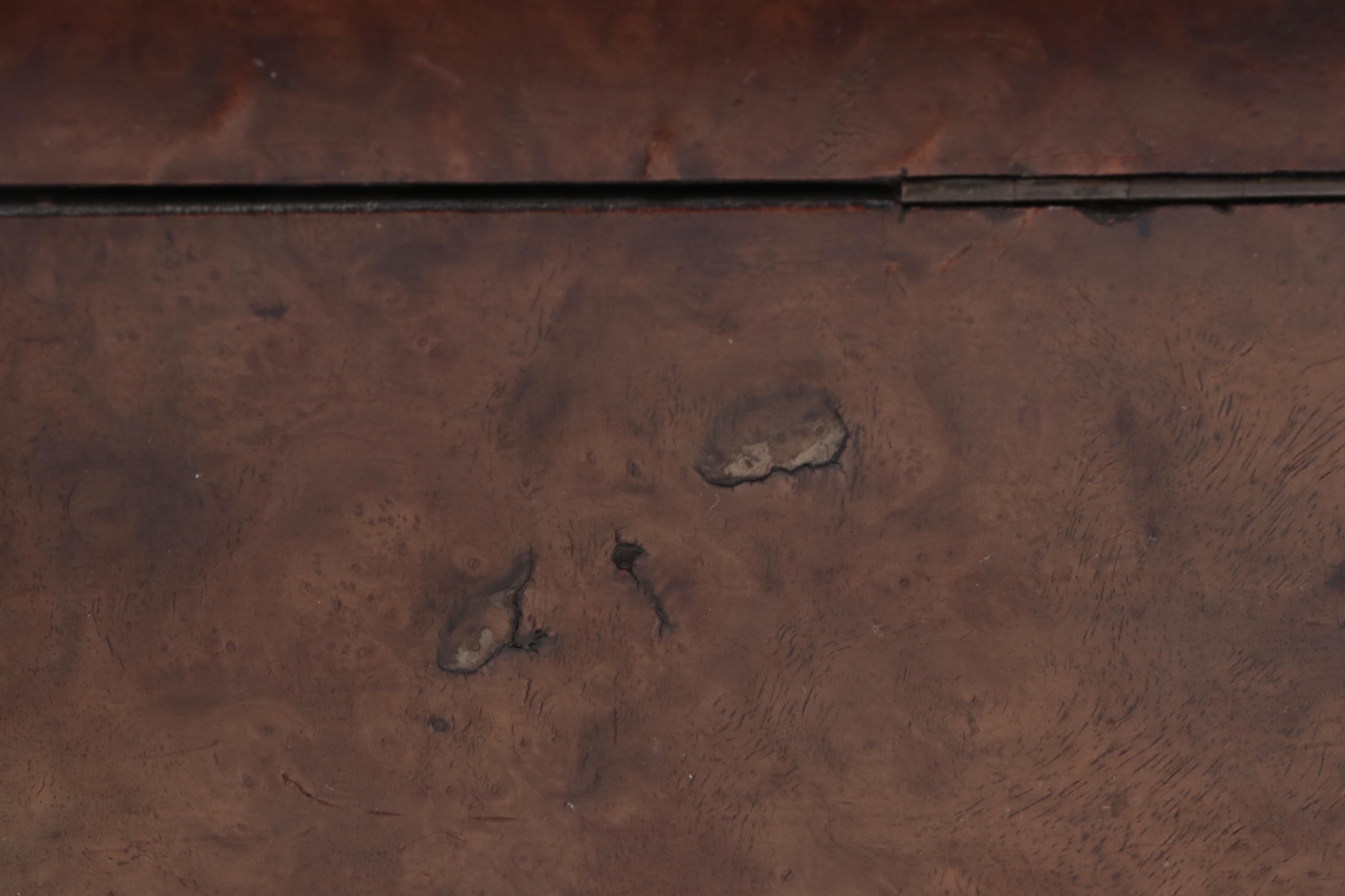 Fancy Wood Grained Boxes by C. F. Hopf with English Burl Letterbox | EBTH