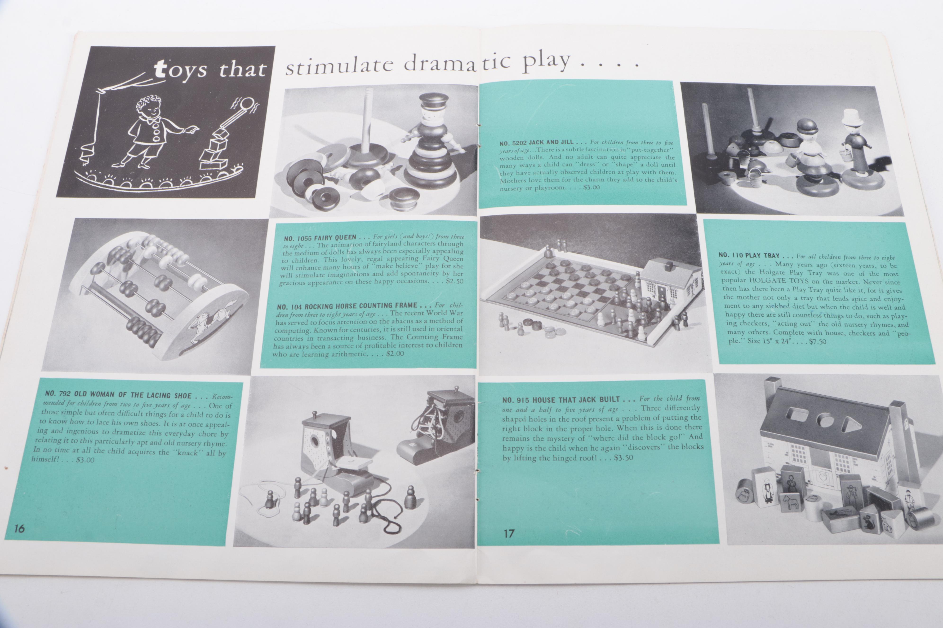Holgate Toys Wooden Stacking Rings, Alphabet Blocks and More with 1949 ...