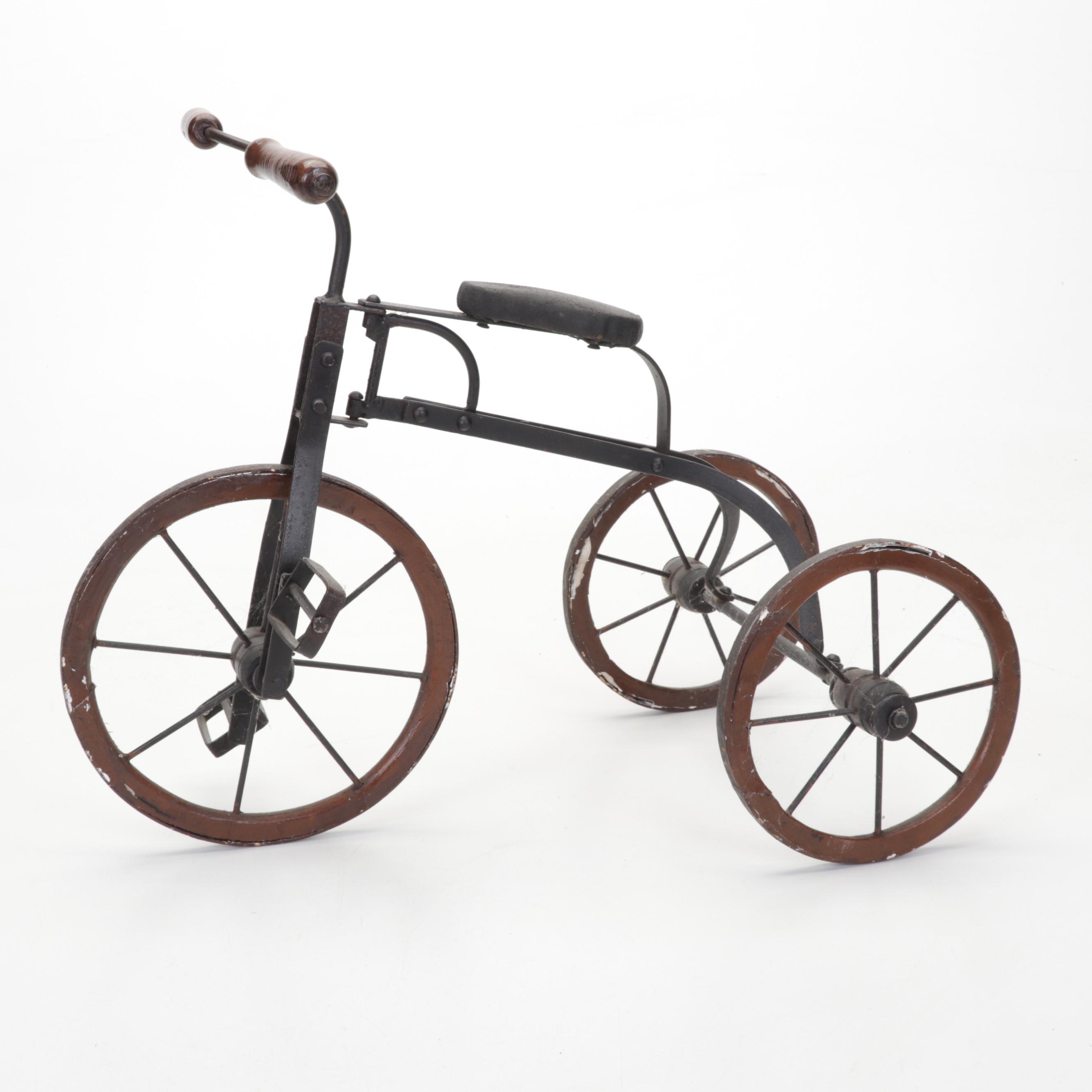 Baby Doll Sleigh, Iron Ice Tongs, Crocheted Textiles and Miniature ...