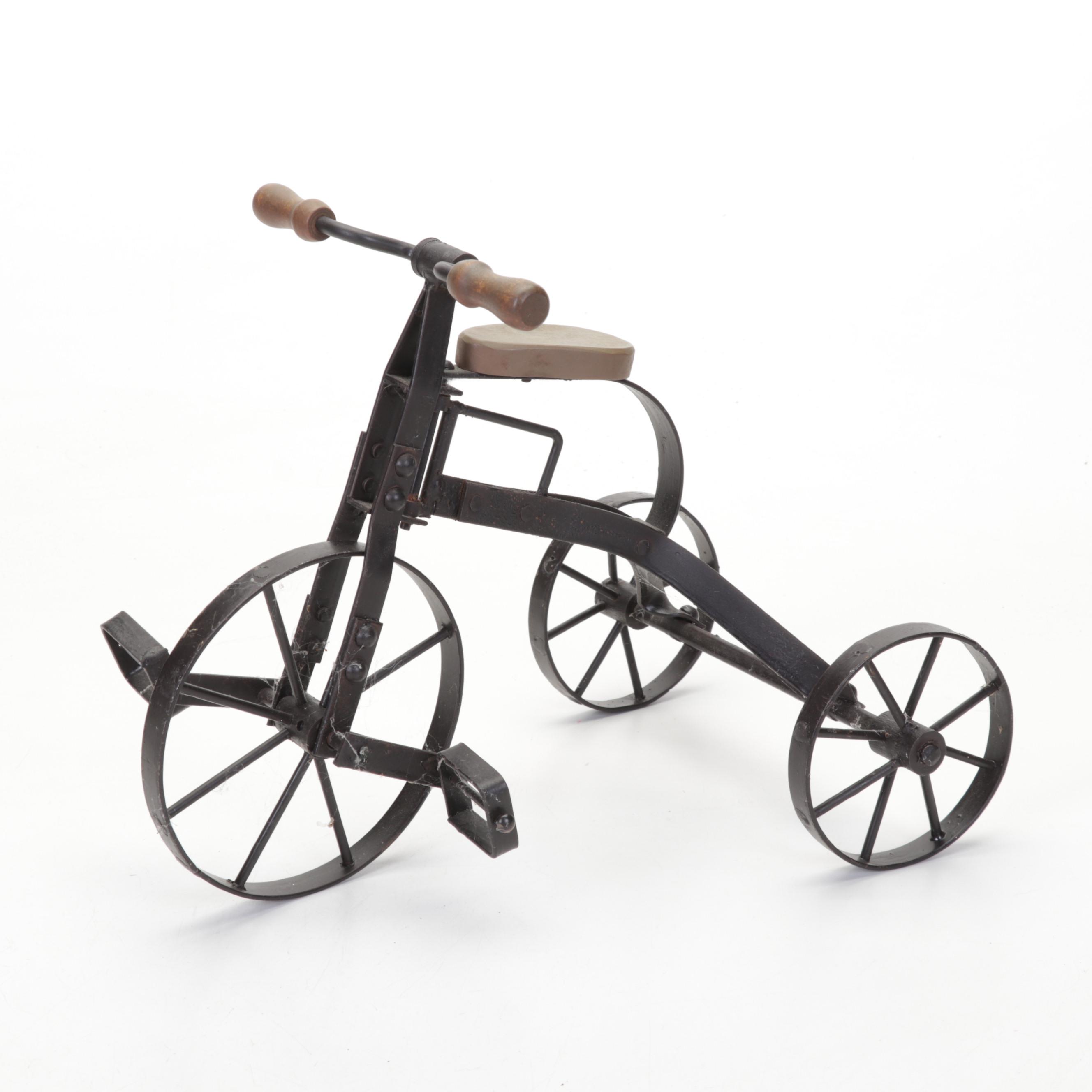 Baby Doll Sleigh, Iron Ice Tongs, Crocheted Textiles and Miniature ...