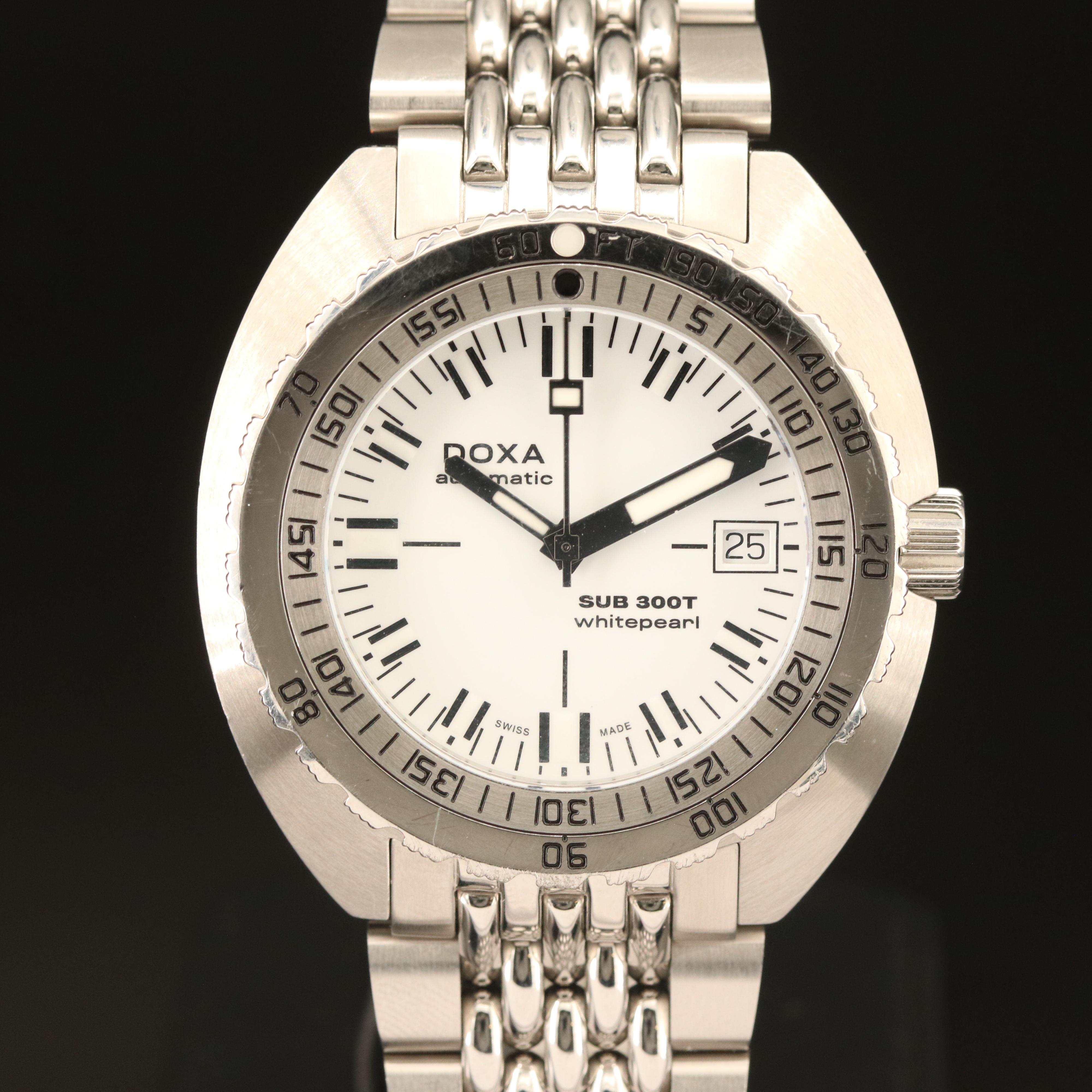DOXA Sub 300T Whitepearl Wristwatch | EBTH