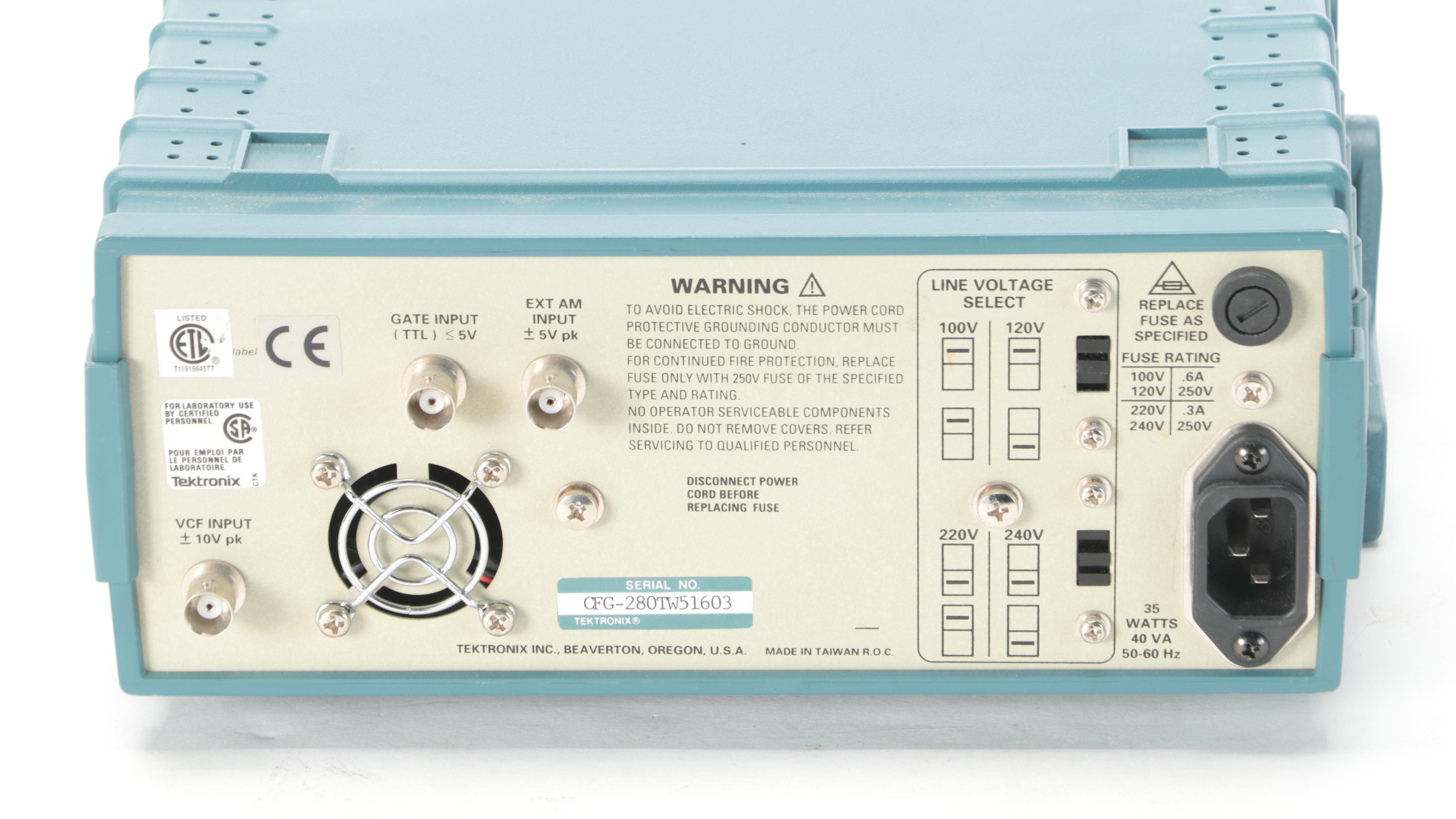 Dovetron MPC-1000T Tempest RTTY Terminal and Tektronix CFG280 Function ...