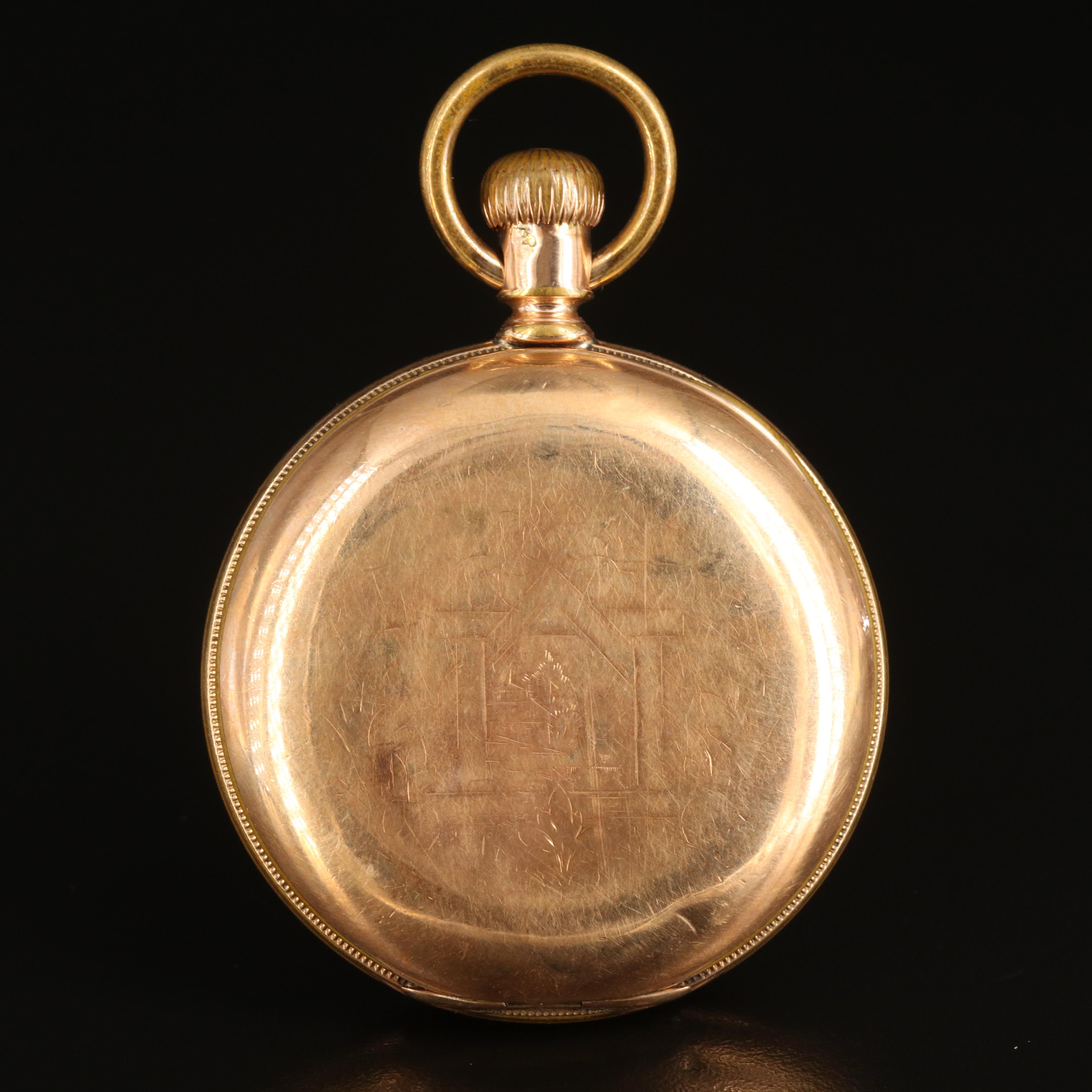 Antique Elgin Open Face Gold-Filled Pocket Watch | EBTH