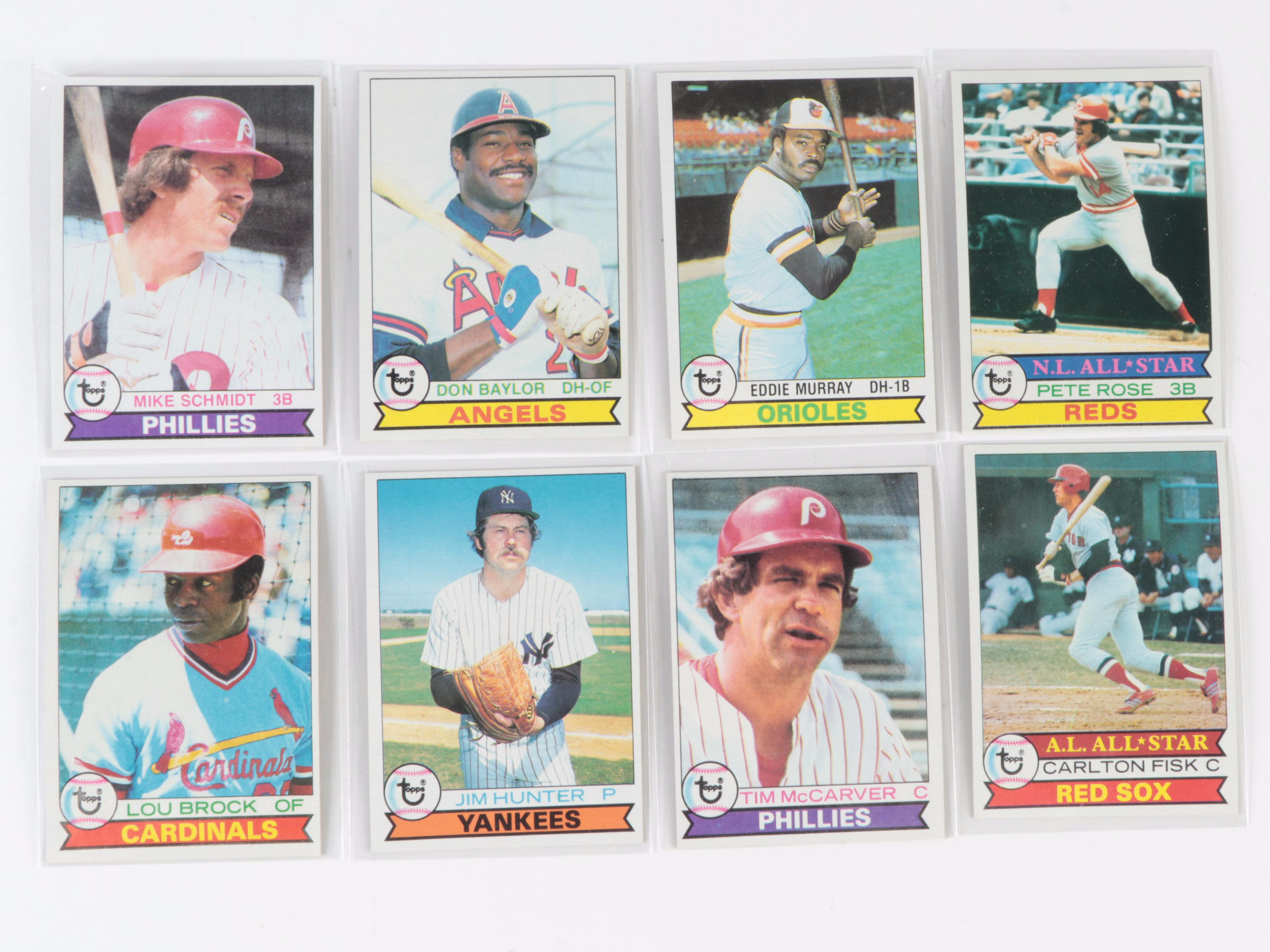 1979 Topps Baseball Cards with Rose, Schmidt, Jackson, Hernandez and ...