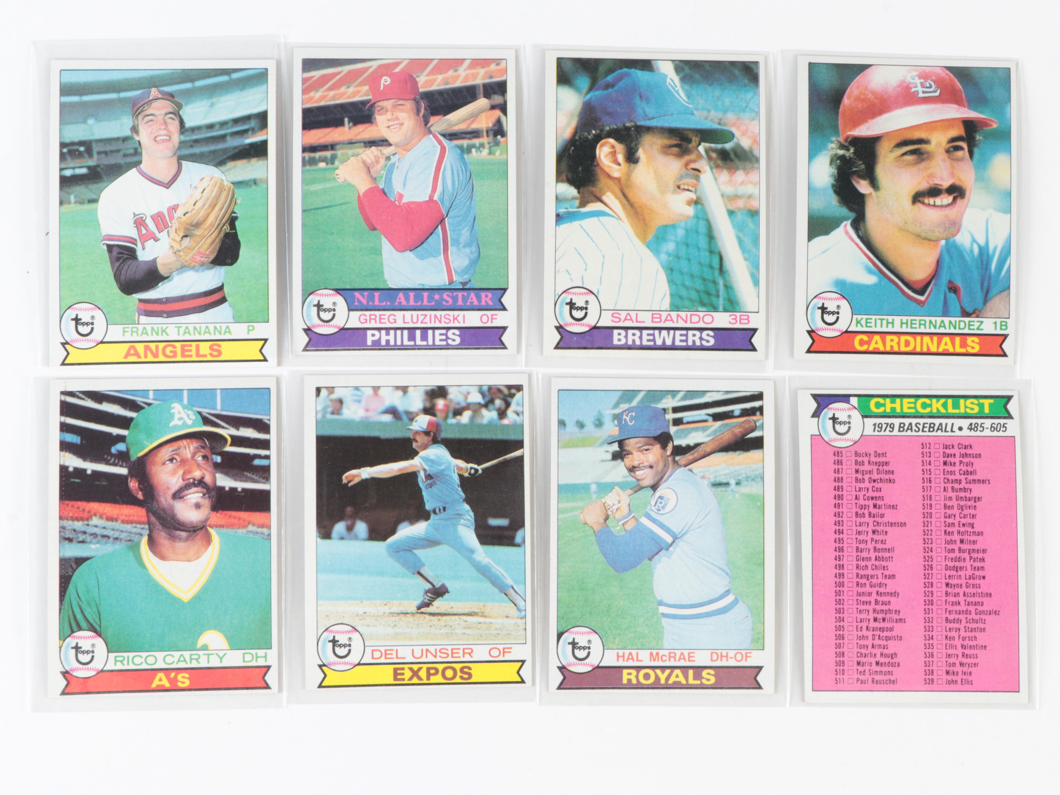 1979 Topps Baseball Cards with Rose, Schmidt, Jackson, Hernandez and ...