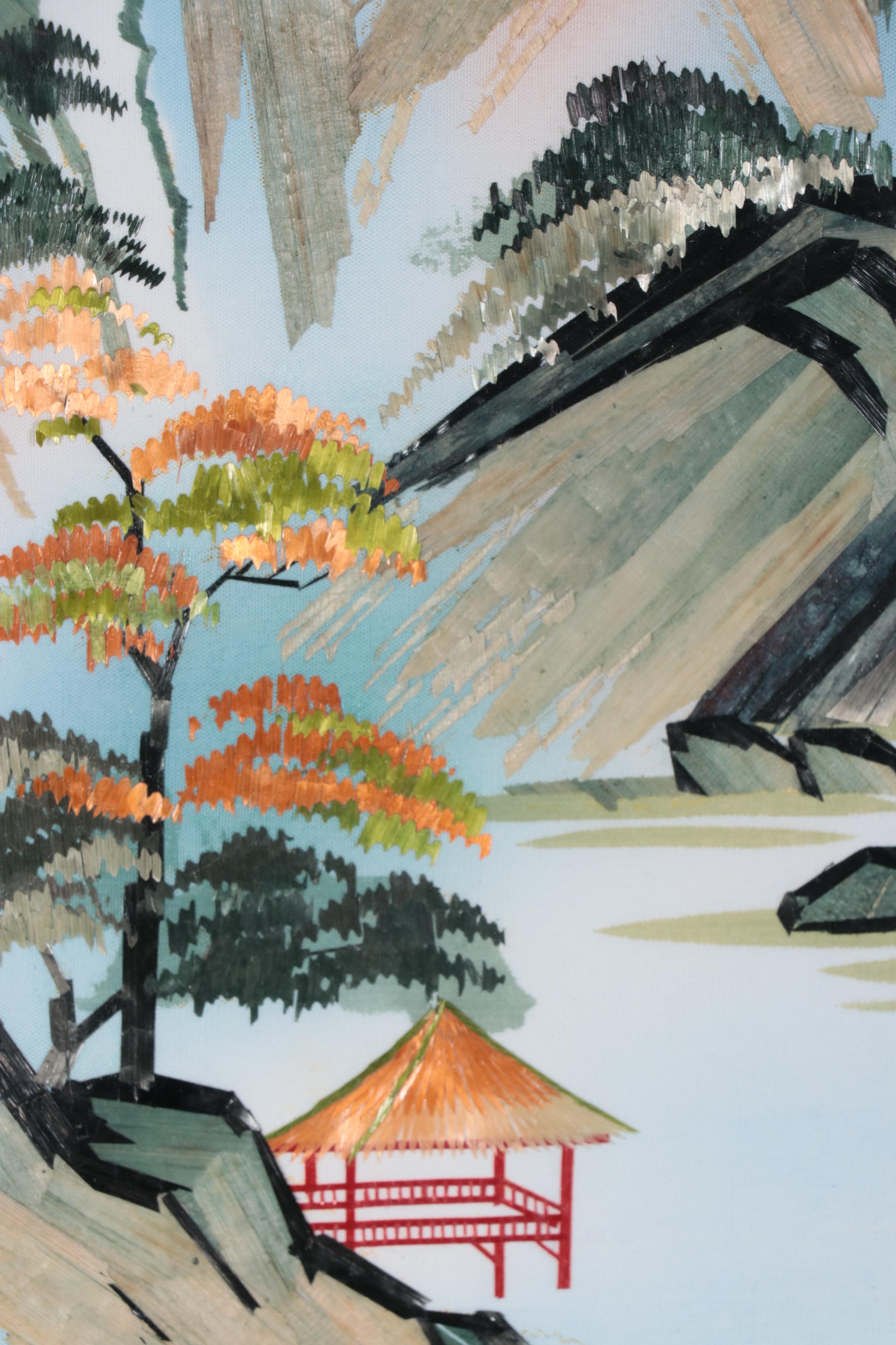 East Asian Landscape Mixed Media Compositions | EBTH