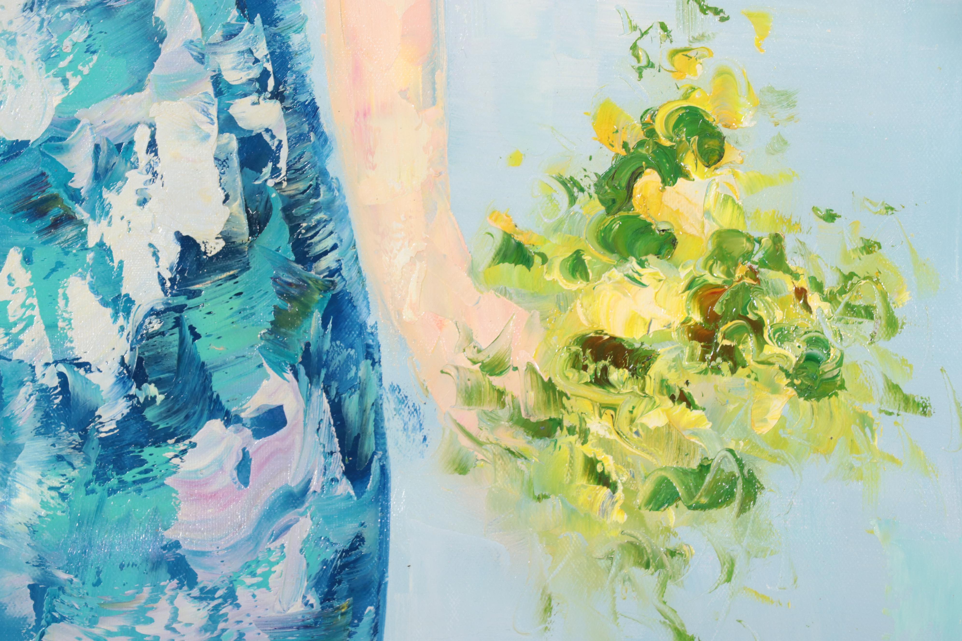 Bing Oil Painting of a Standing Female Figure, 21st Century | EBTH