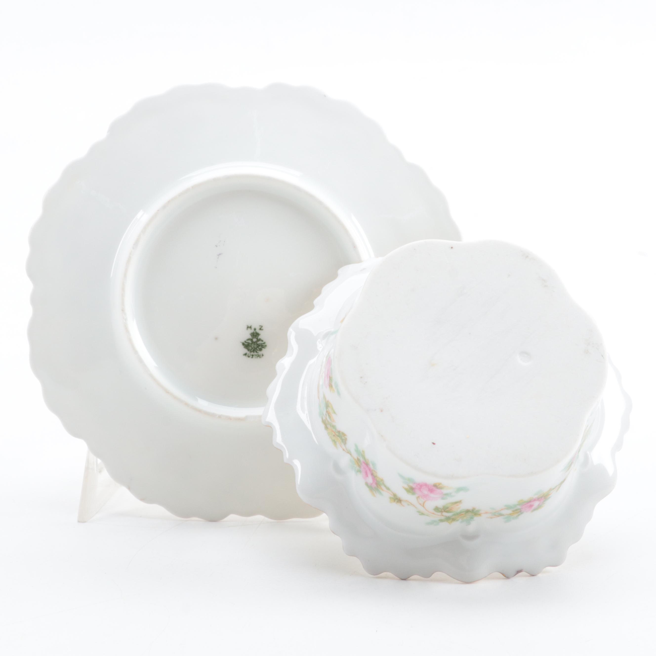 Moritz Zdekauer Austrian Porcelain Custard Cups, Late 19th/ Early 20th ...