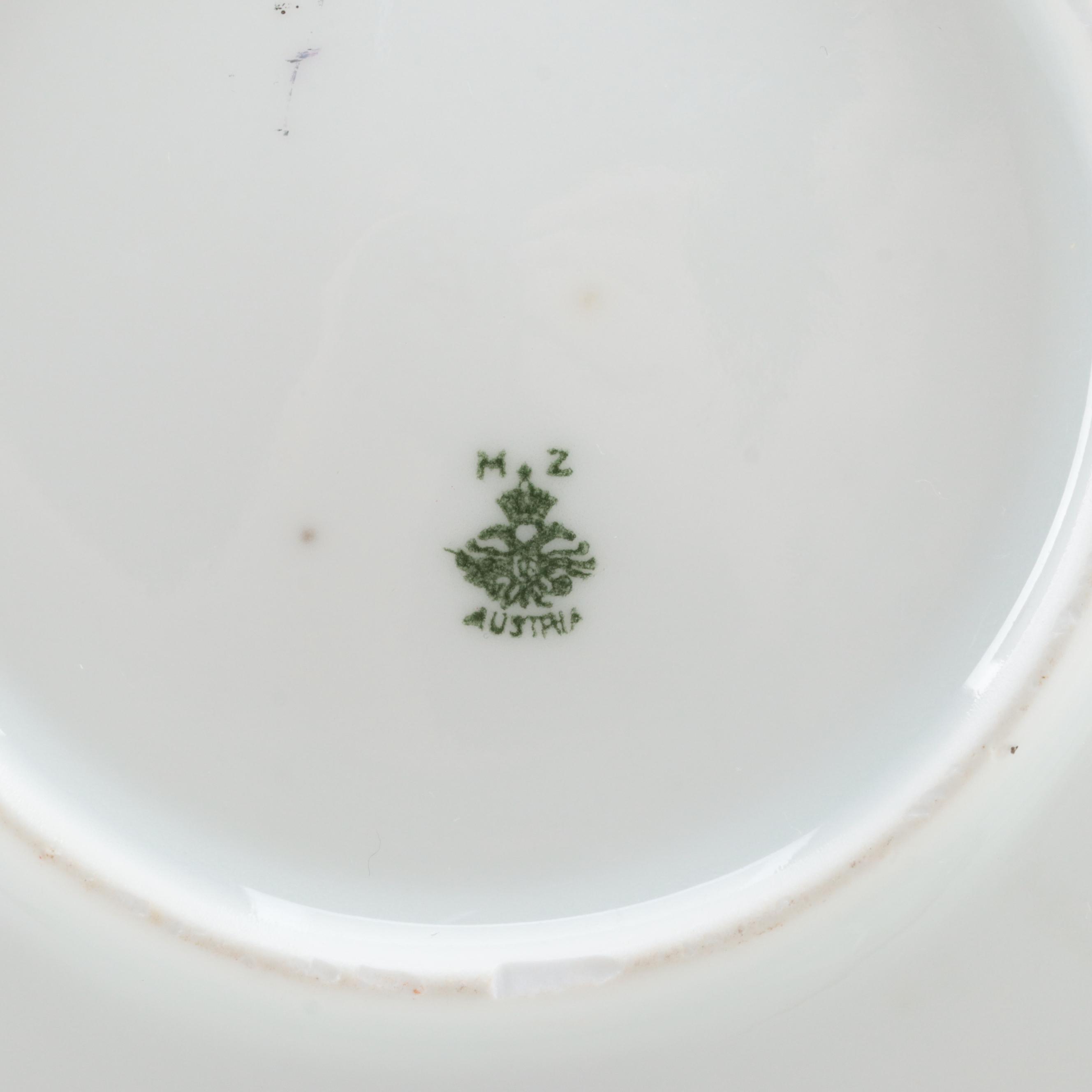 Moritz Zdekauer Austrian Porcelain Custard Cups, Late 19th/ Early 20th ...