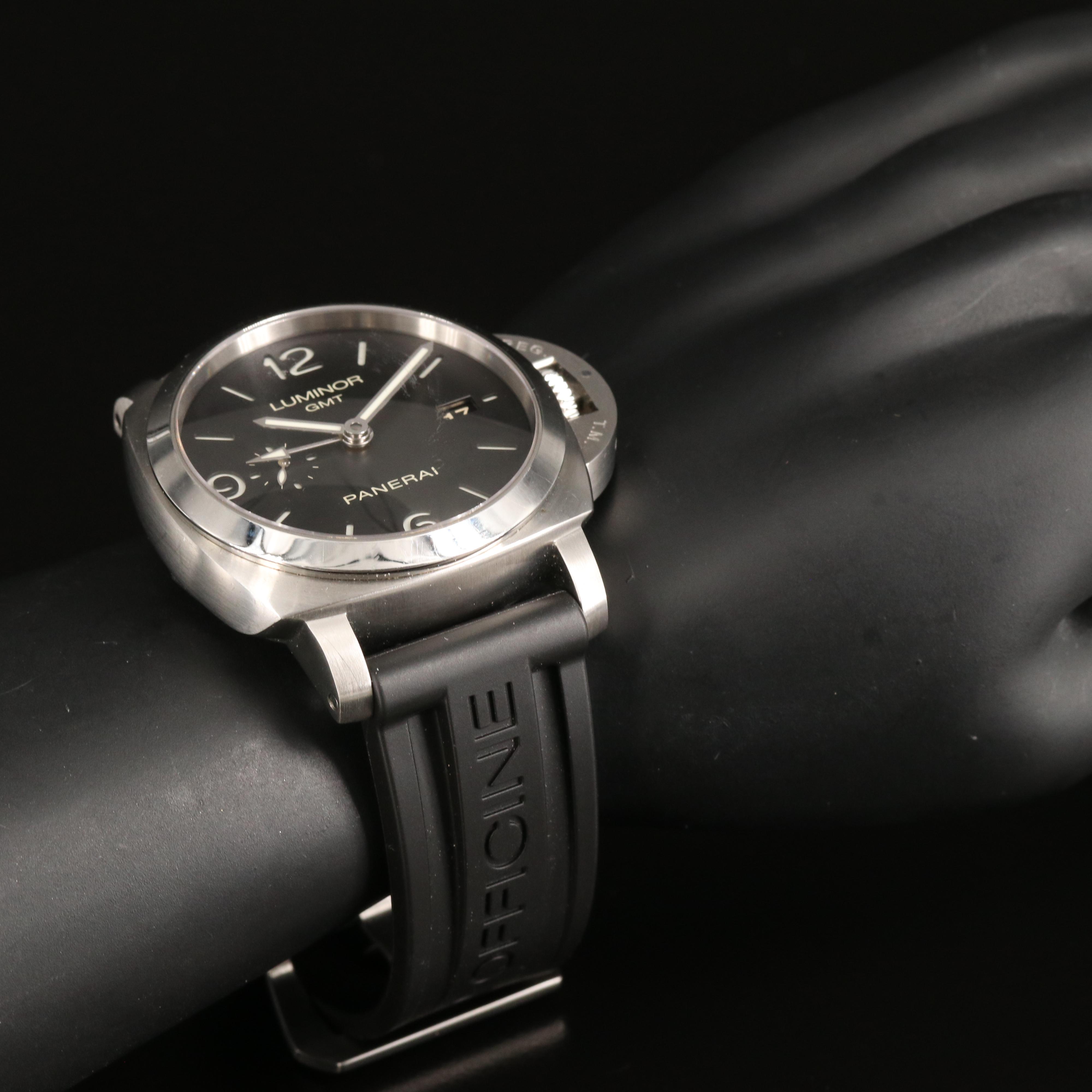 Panerai Luminor GMT Power Reserve 44mm Stainless Steel Wristwatch | EBTH