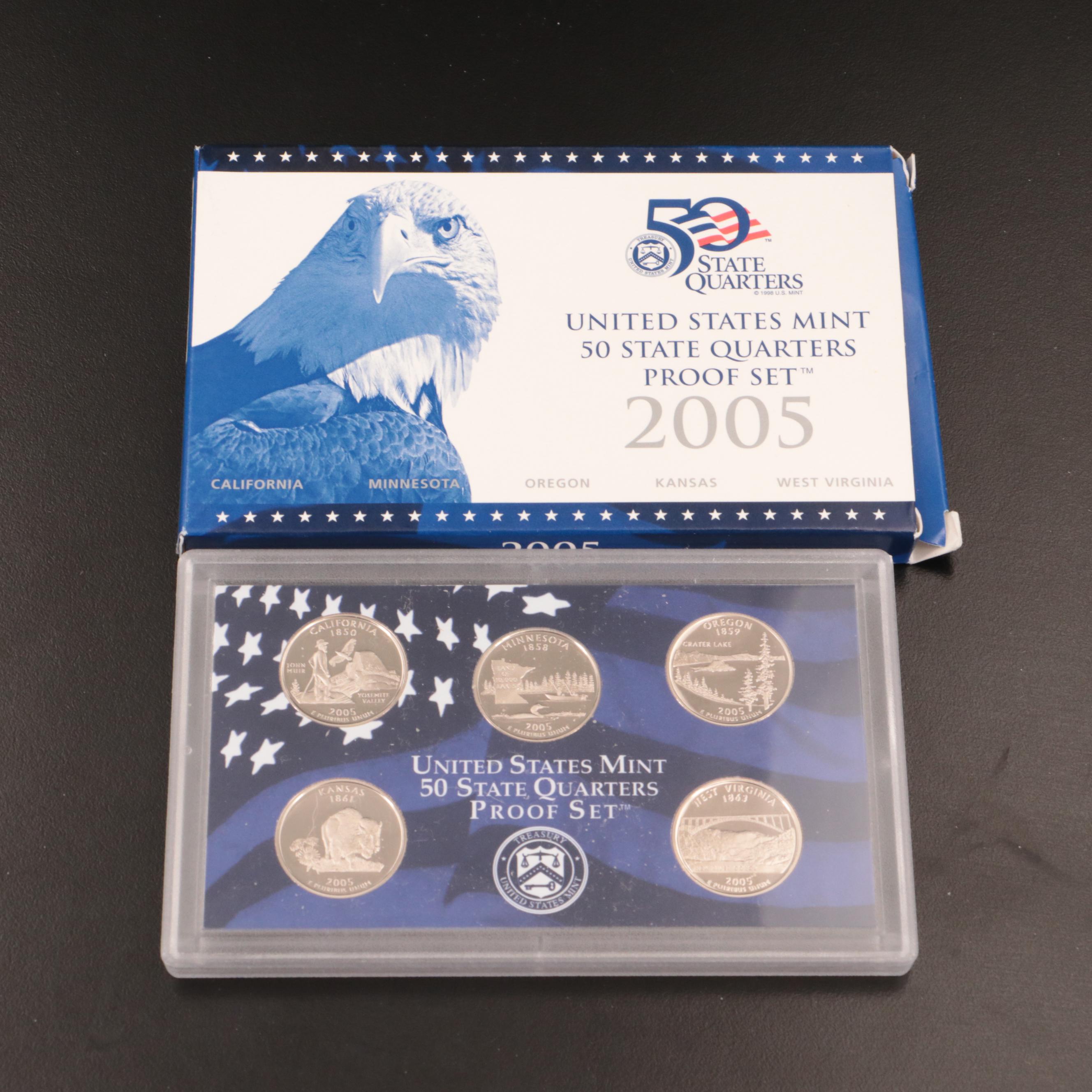 Complete Set of Eleven Statehood and Territories Quarters Proof Sets | EBTH