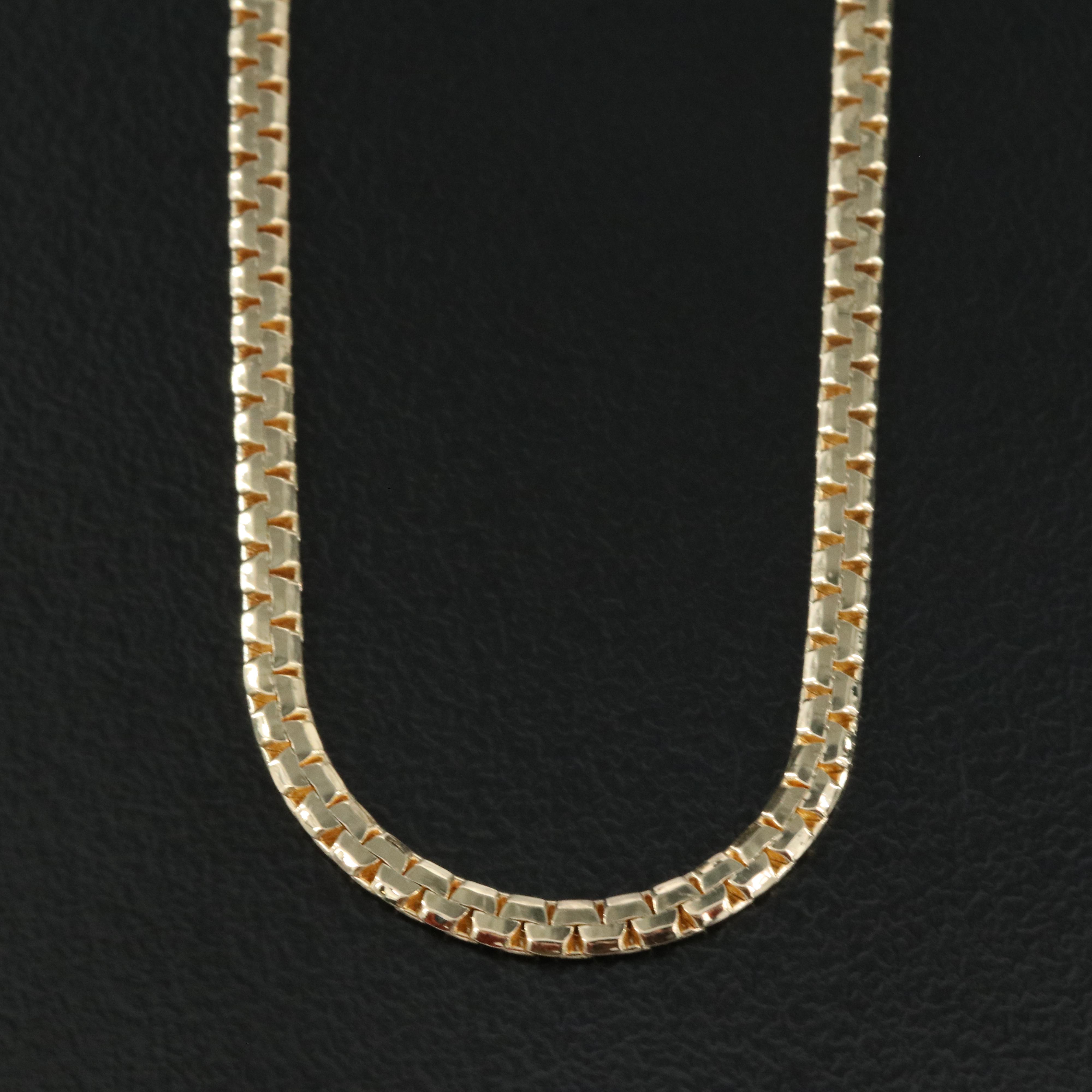 14K Flat Box Chain | EBTH