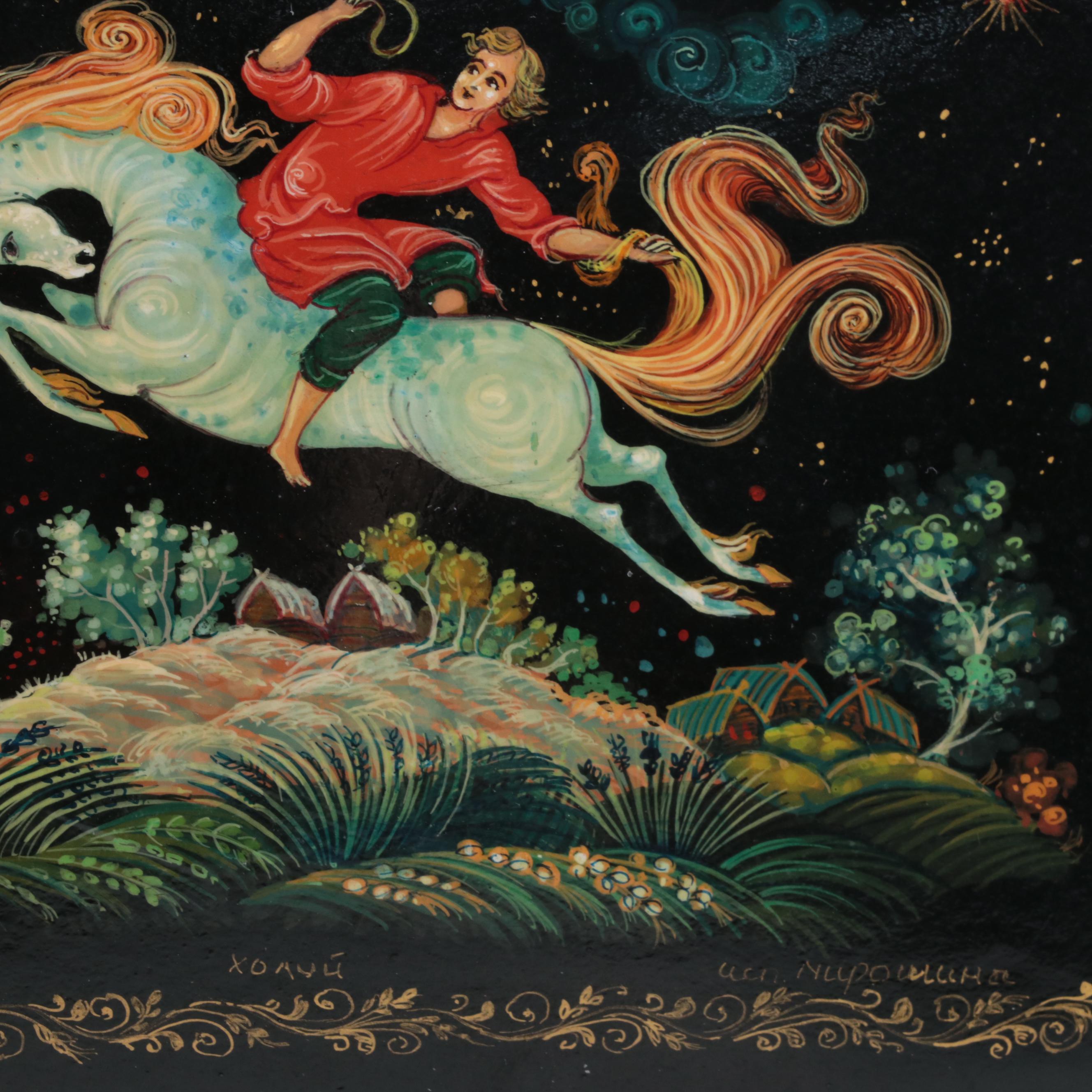Russian Palekh, Kholuy and Other Hand-Painted Fairytale Lacquer Boxes ...