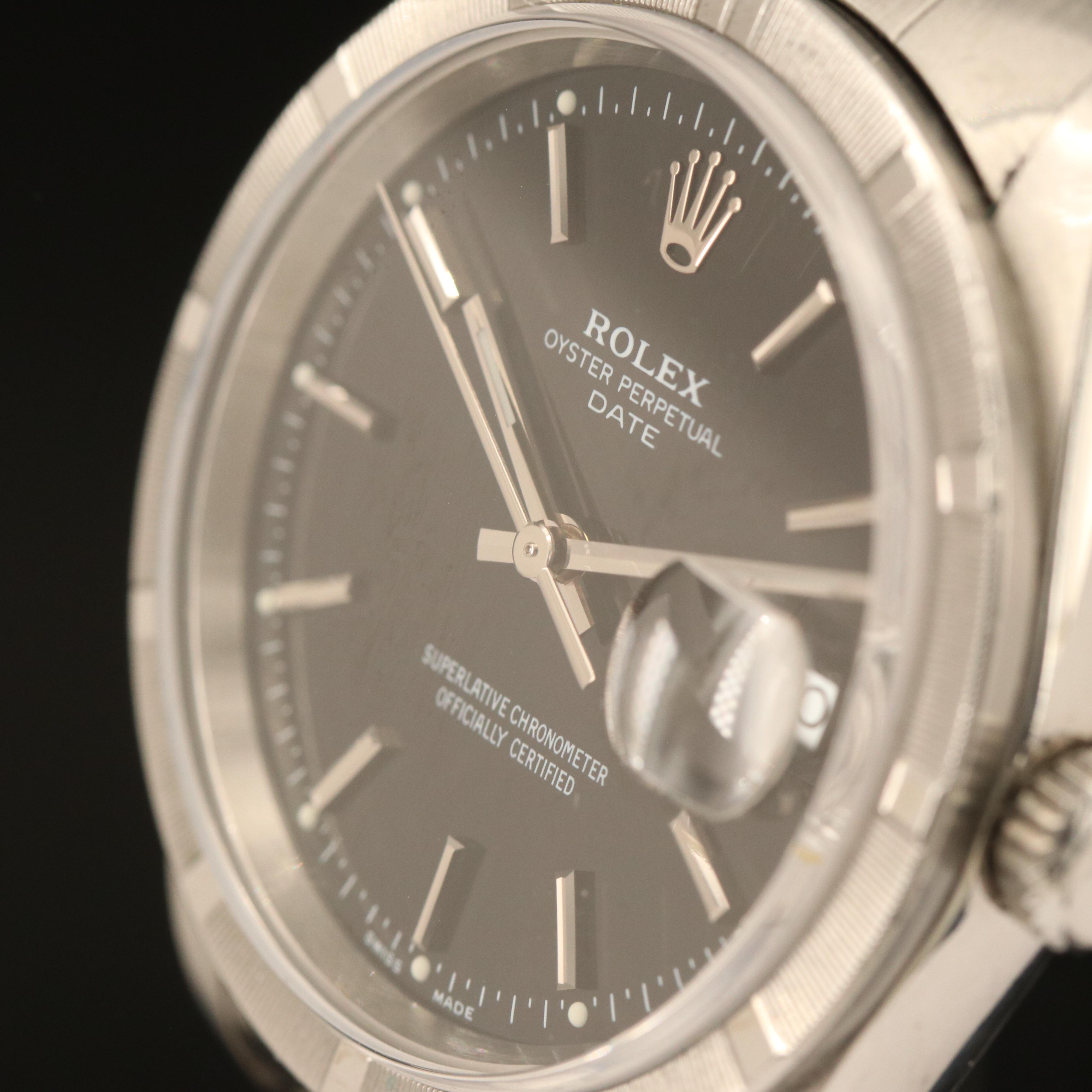 2000 Rolex Oyster Perpetual Date Stainless Steel Wristwatch | EBTH