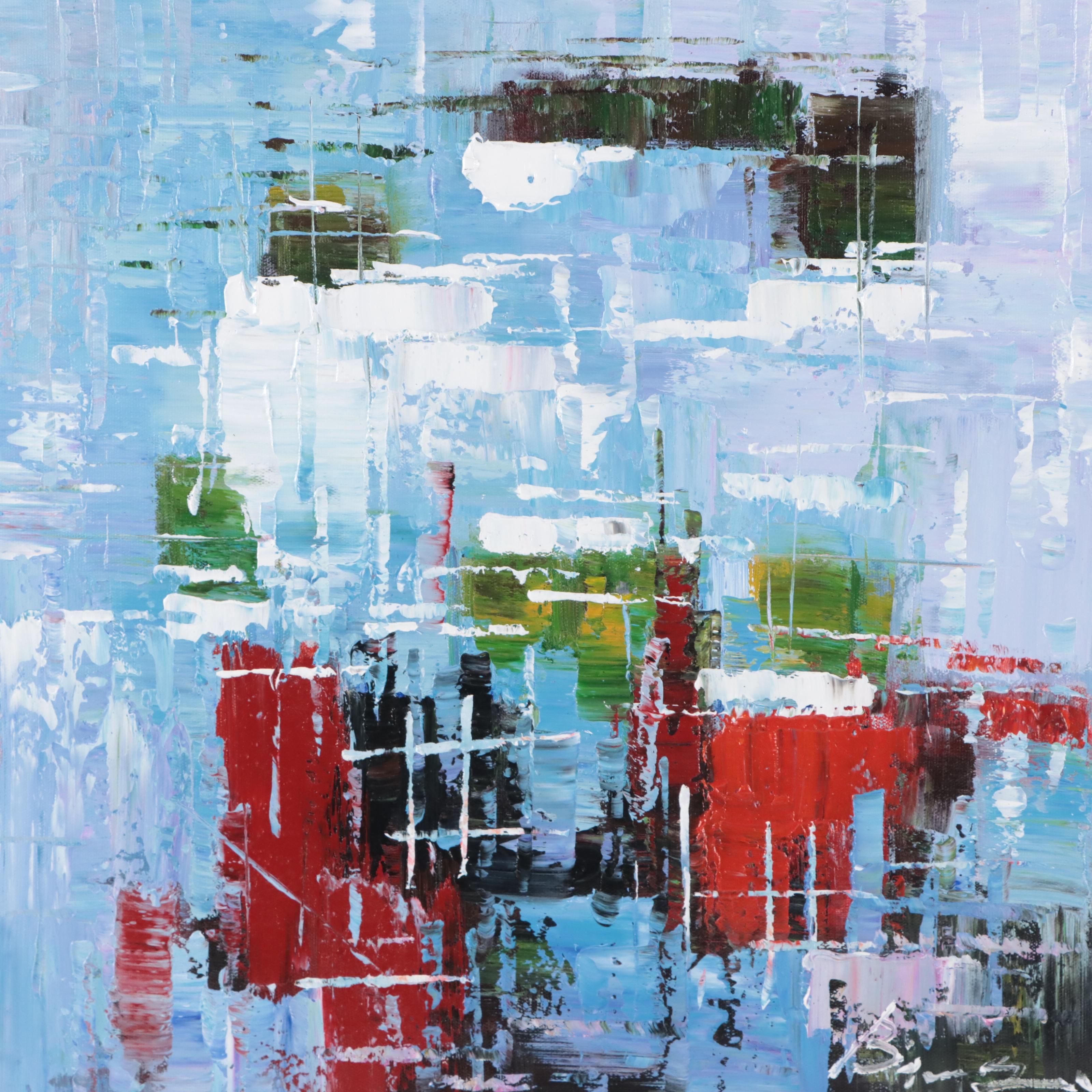 Bing Abstract Oil Painting, 21st Century | EBTH