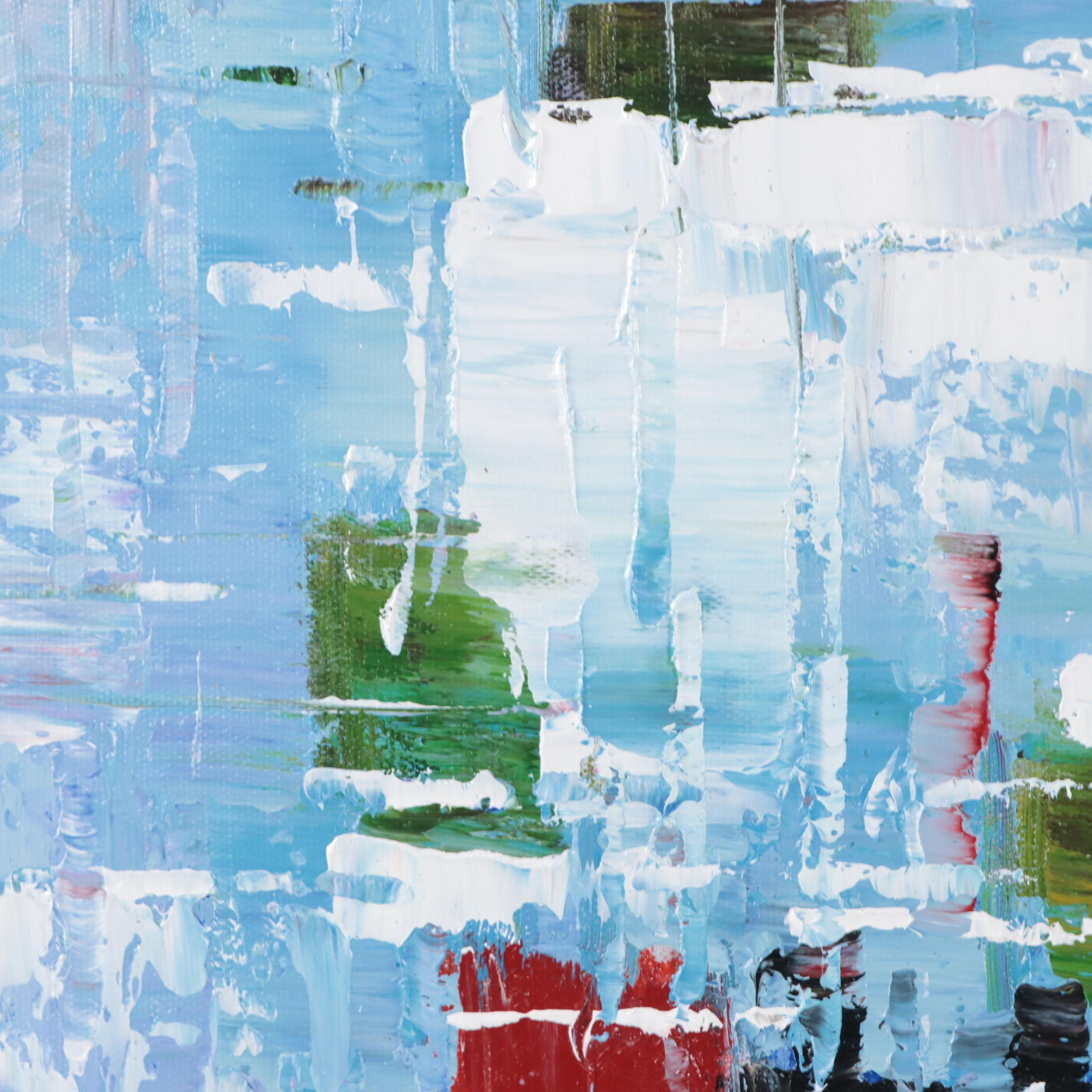 Bing Abstract Oil Painting, 21st Century | EBTH