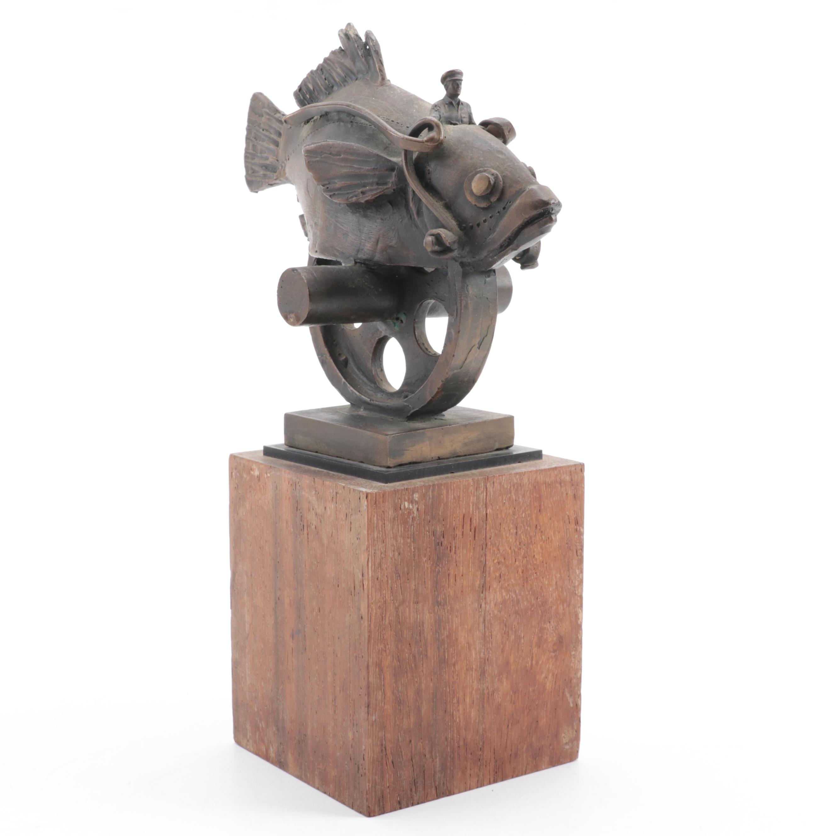 Theodore Gall Bronze Sculpture of a Fish, Circa 2001 | EBTH