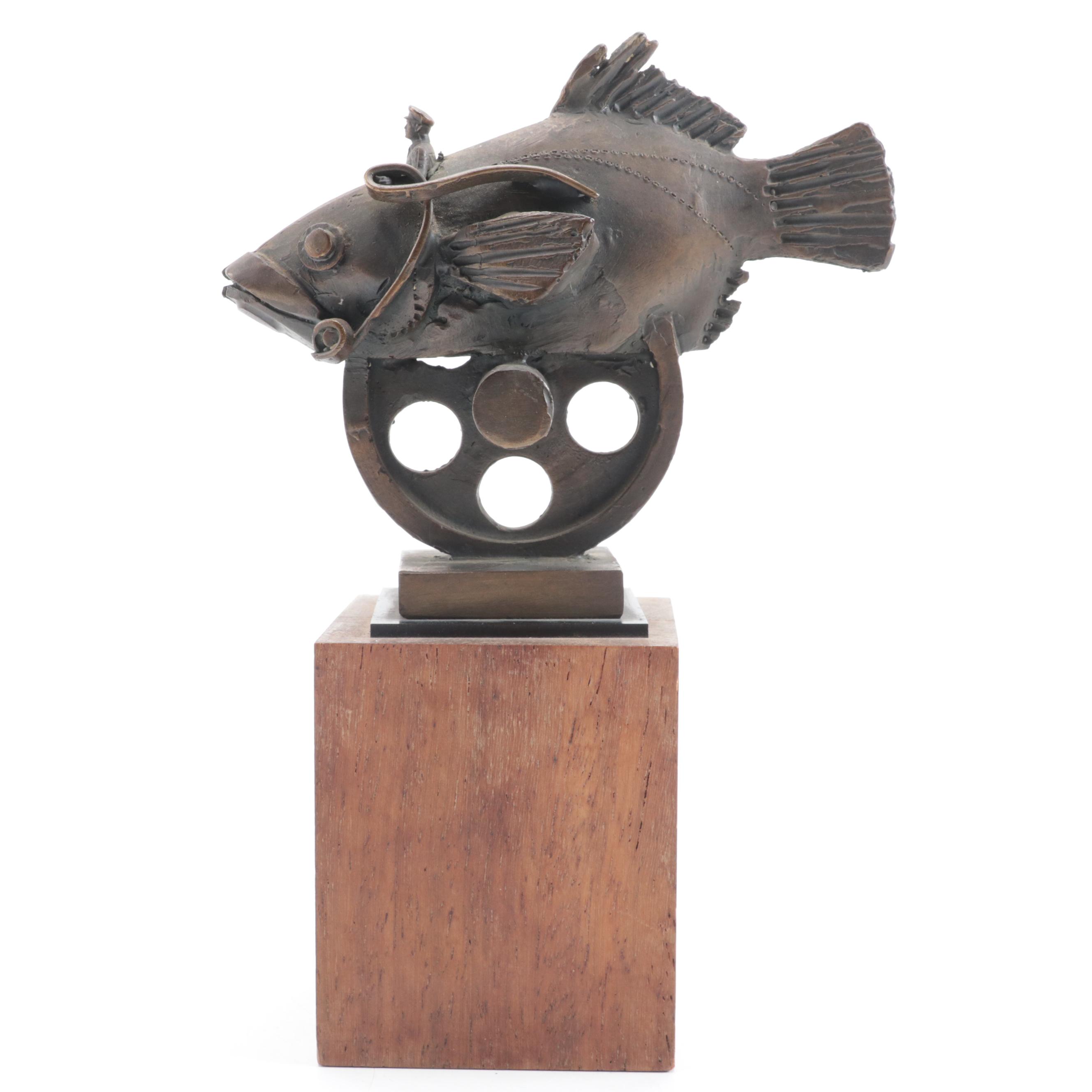 Theodore Gall Bronze Sculpture of a Fish, Circa 2001 | EBTH