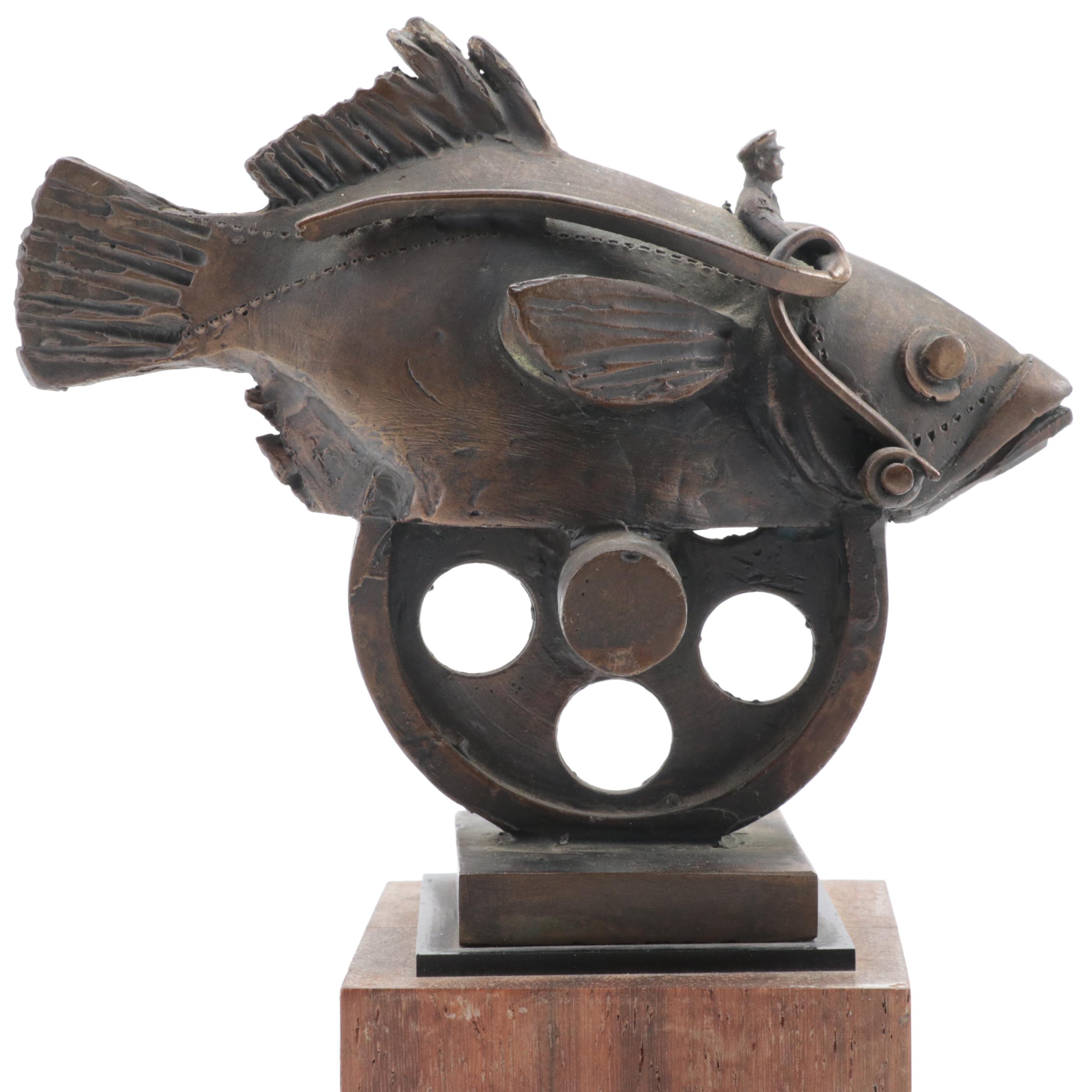 Theodore Gall Bronze Sculpture of a Fish, Circa 2001 | EBTH