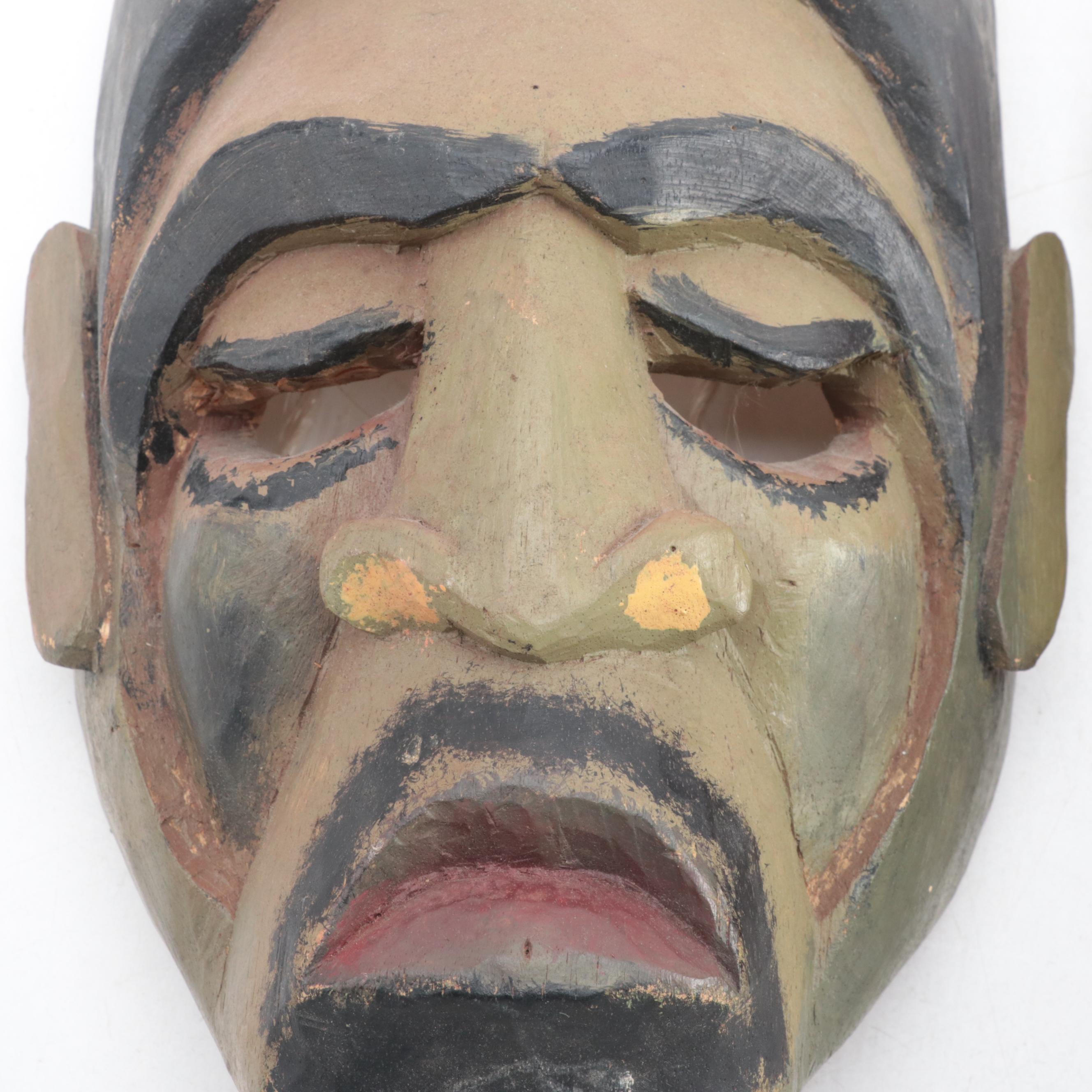 Brunka Costa Rican Carved Wooden Masks, Circa 2005 | EBTH