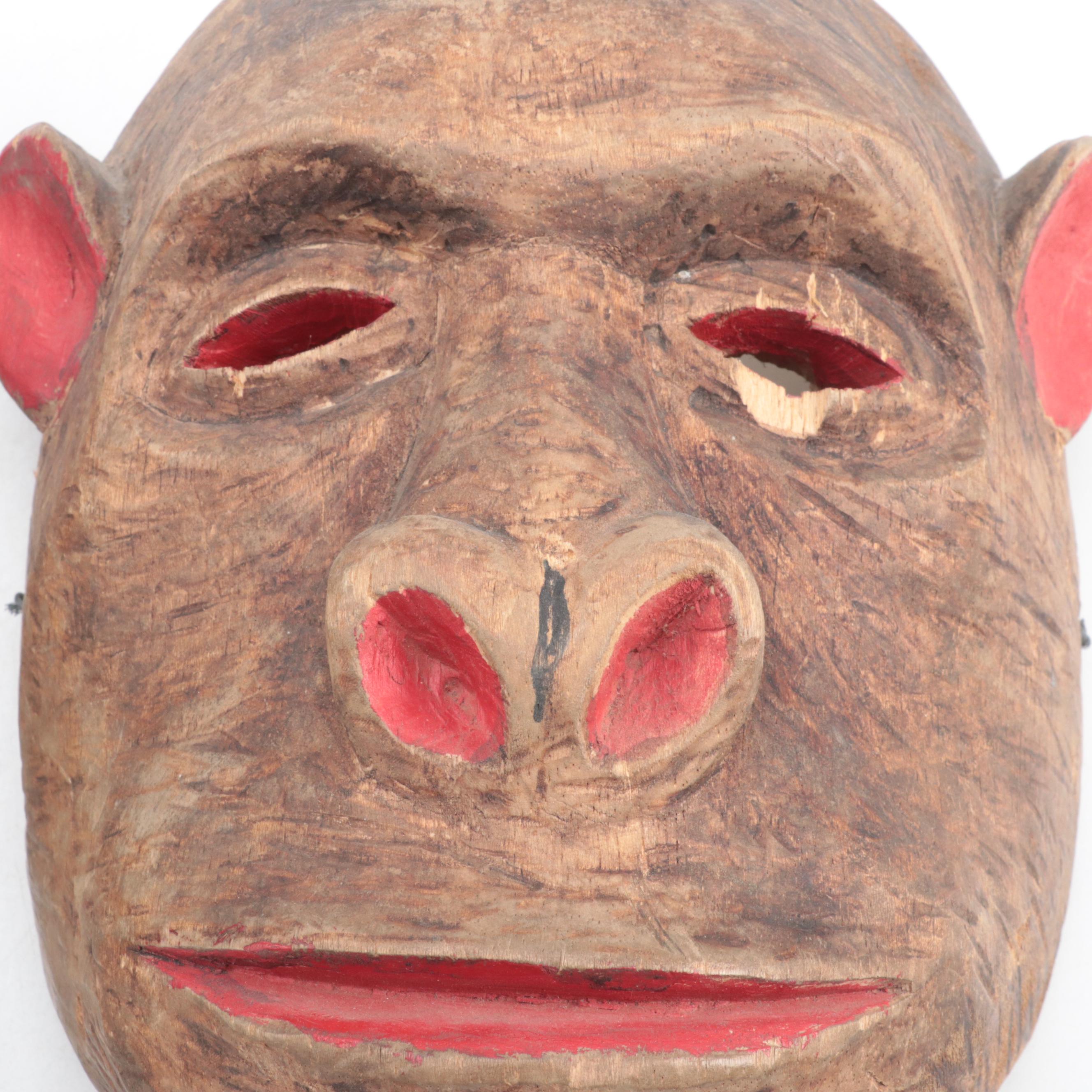 Brunka Costa Rican Carved Wooden Masks, Circa 2005 | EBTH