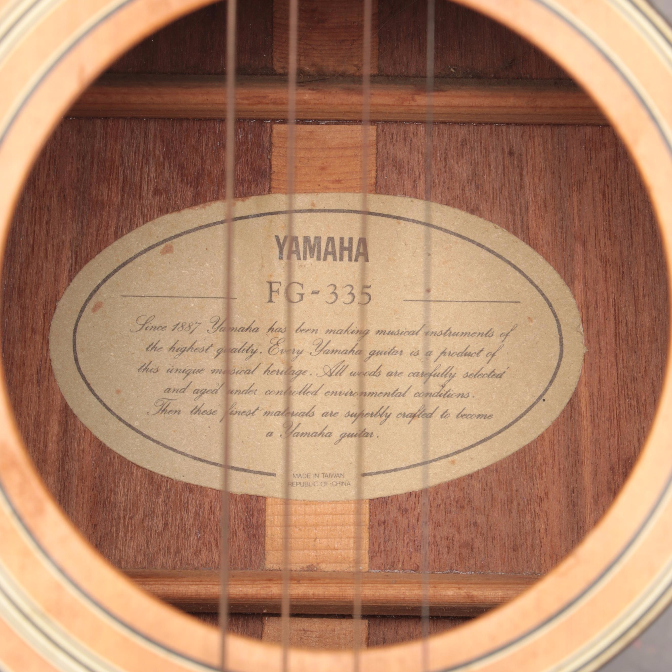 Yamaha FG-335 Acoustic Guitar | EBTH