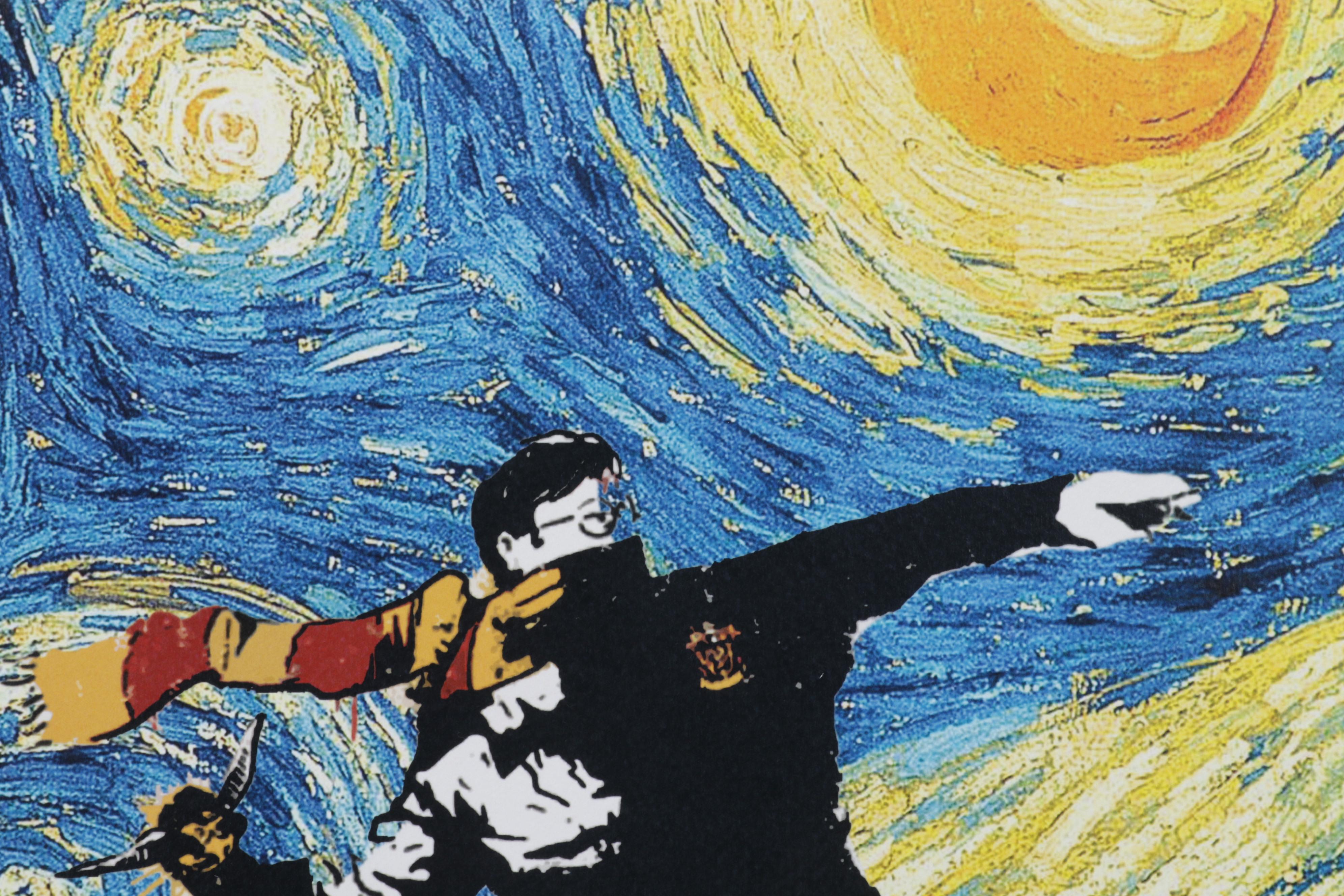 Death NYC Pop Art Graphic Print Homage To Van Gogh, Banksy, and HP ...