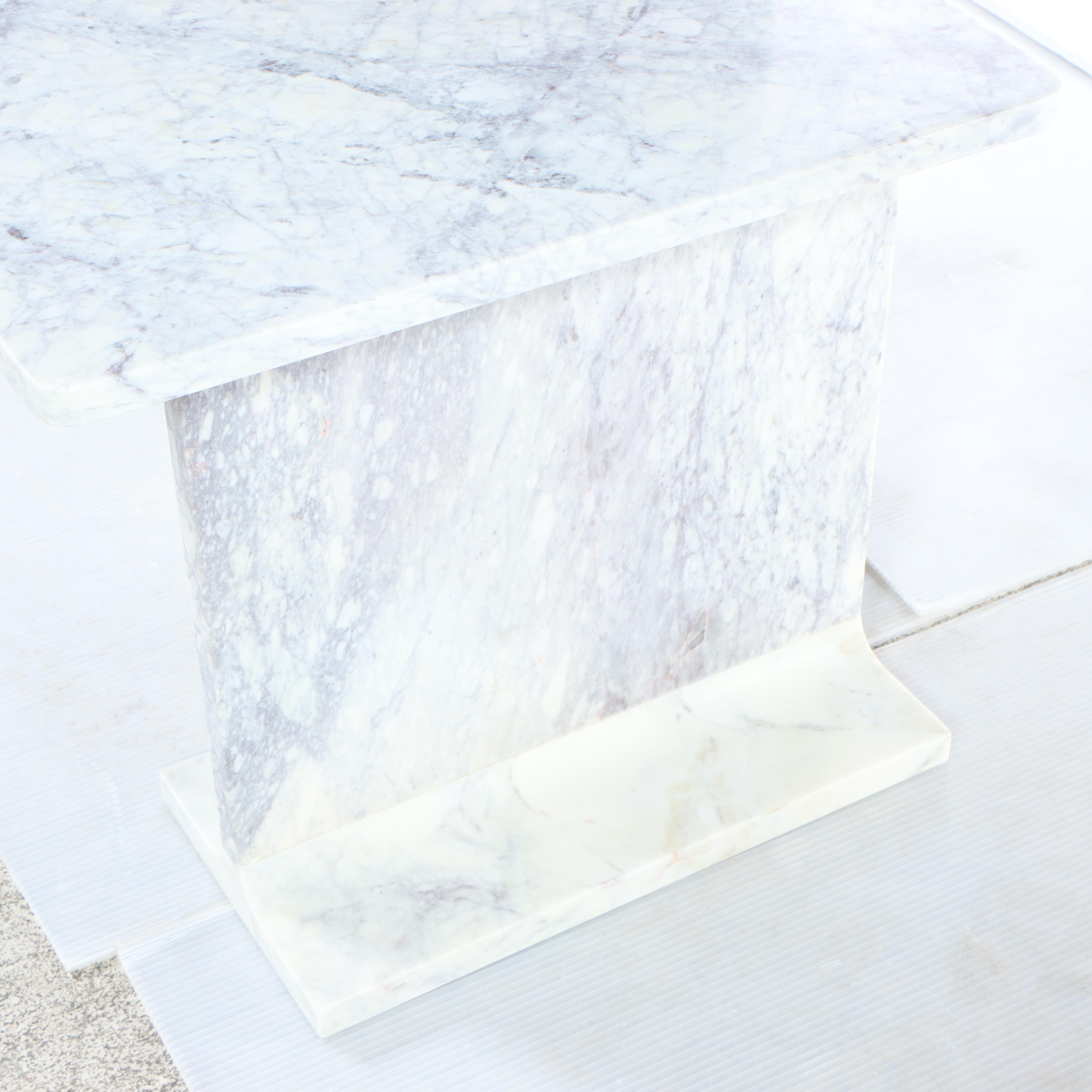 Modern Solid Marble Side Table | EBTH